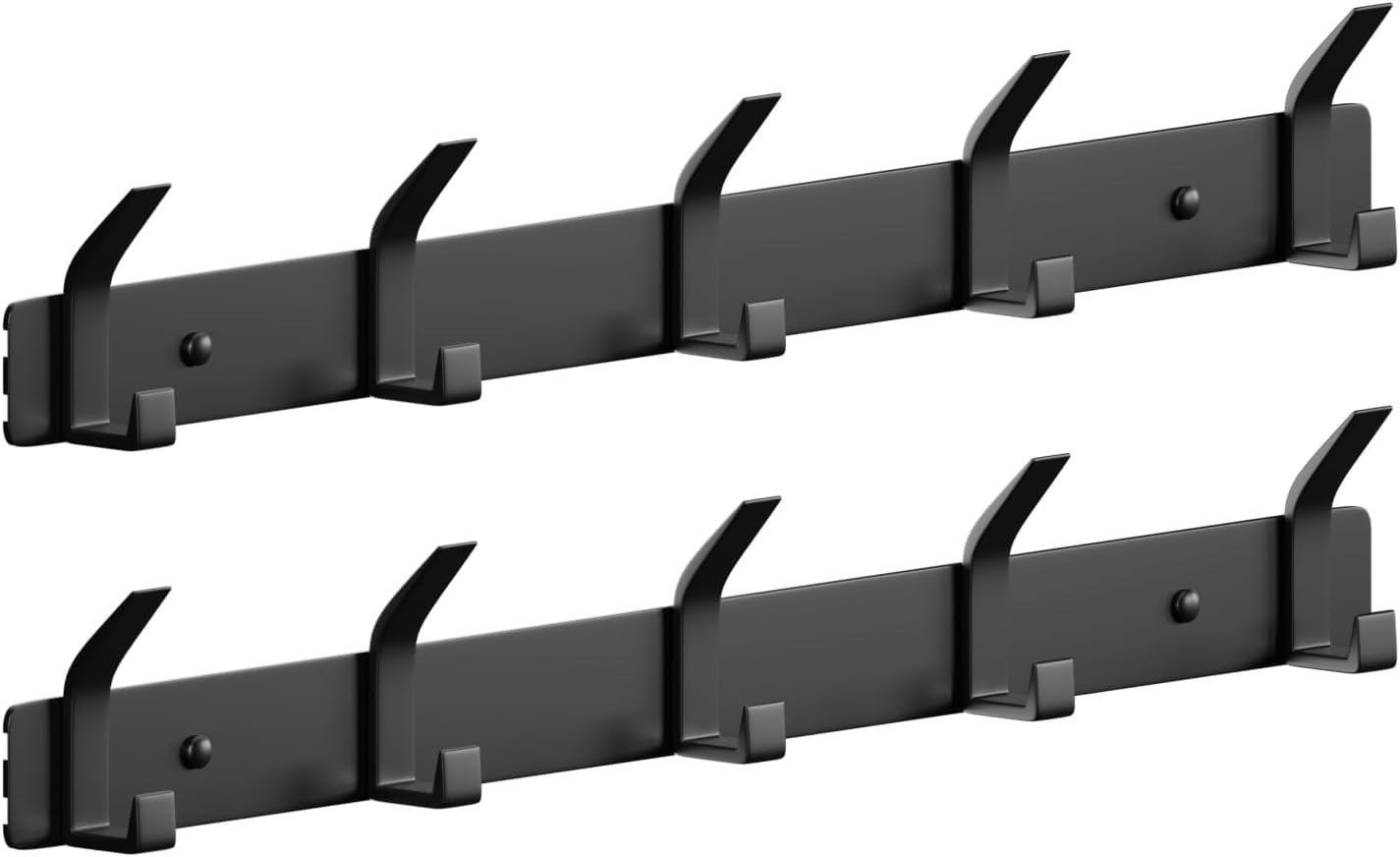 Modern Minimalist Coat Rack Wall Mounted - Set of 2 Heavy Duty Metal ...