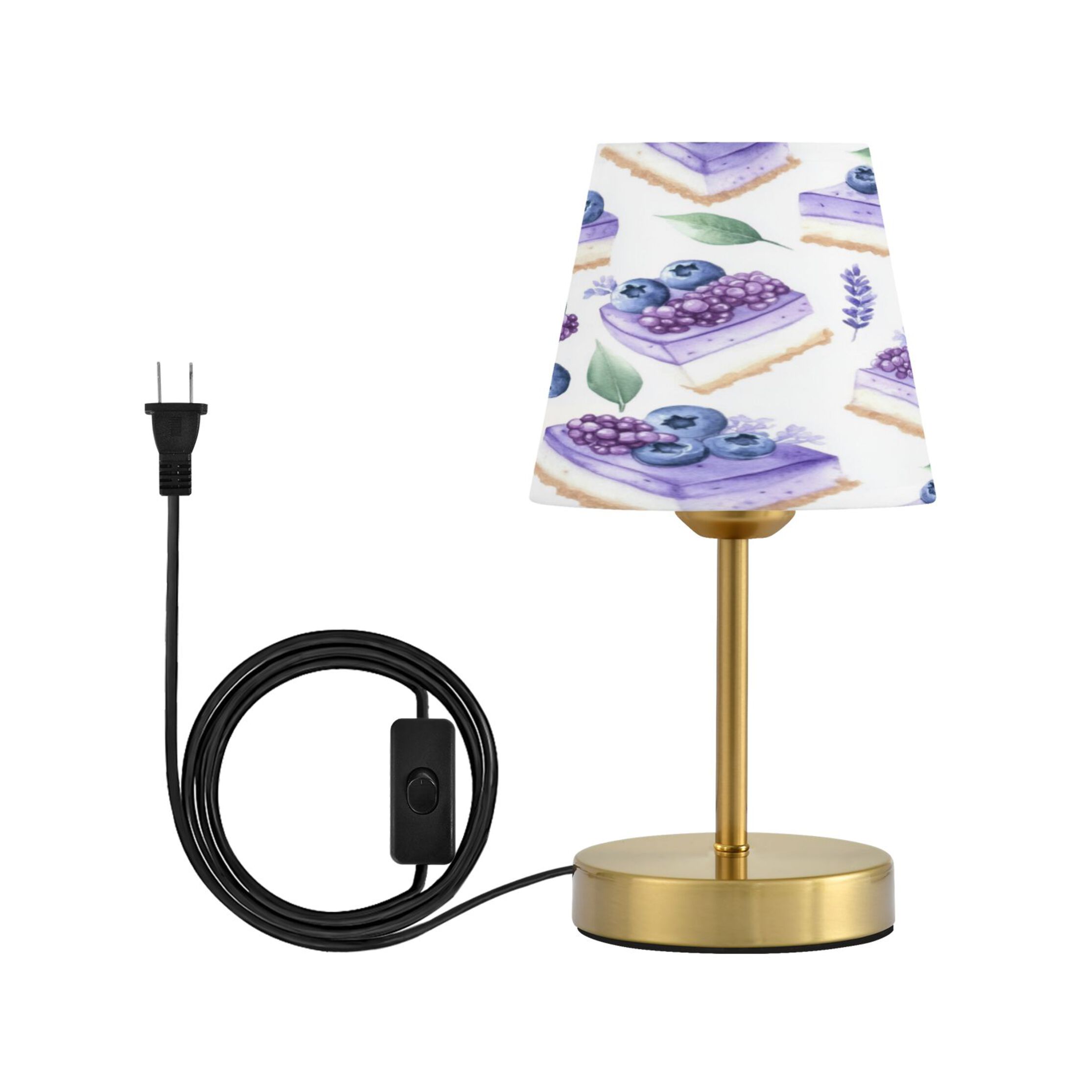 Modern Minimalist Cone Desk Lamp Antique Bronze Base & Linen Shade ...