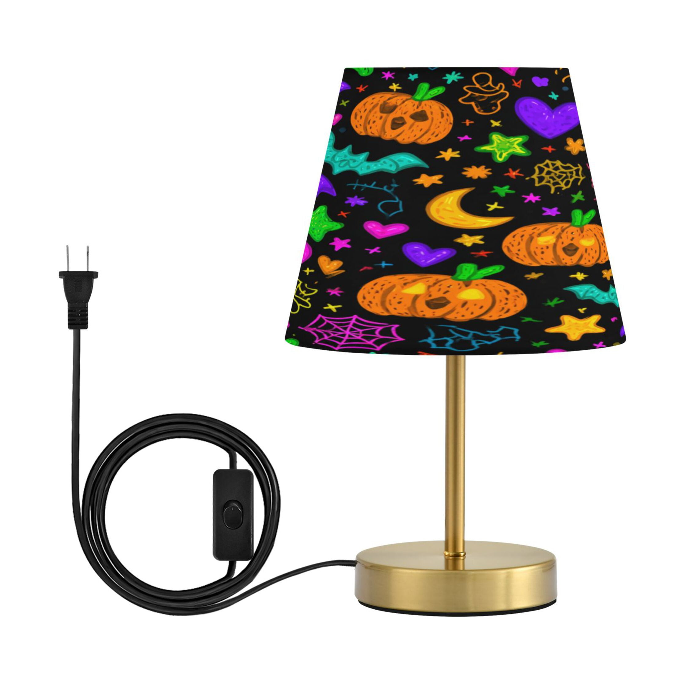 Modern Minimalist Cone Desk Lamp Antique Bronze Base & Linen Shade ...