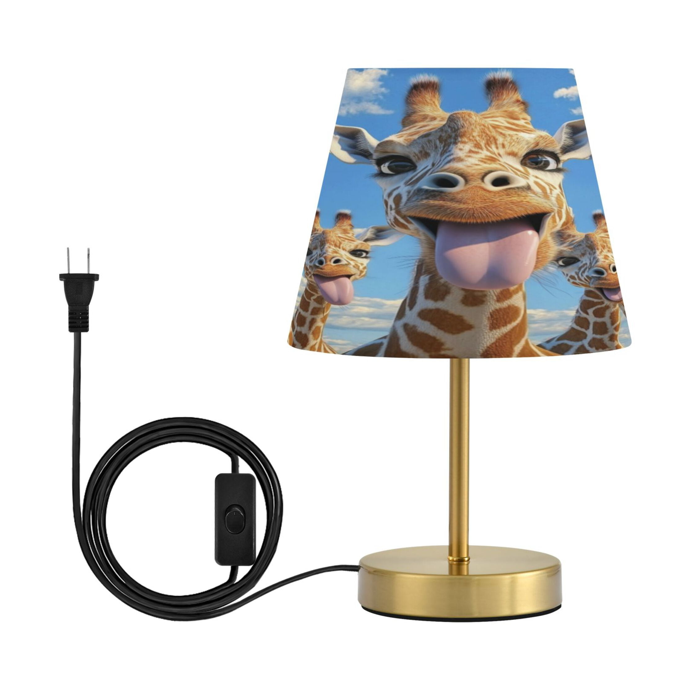 Modern Minimalist Cone Desk Lamp Antique Bronze Base & Linen Shade Bedside Table Lamp for ...