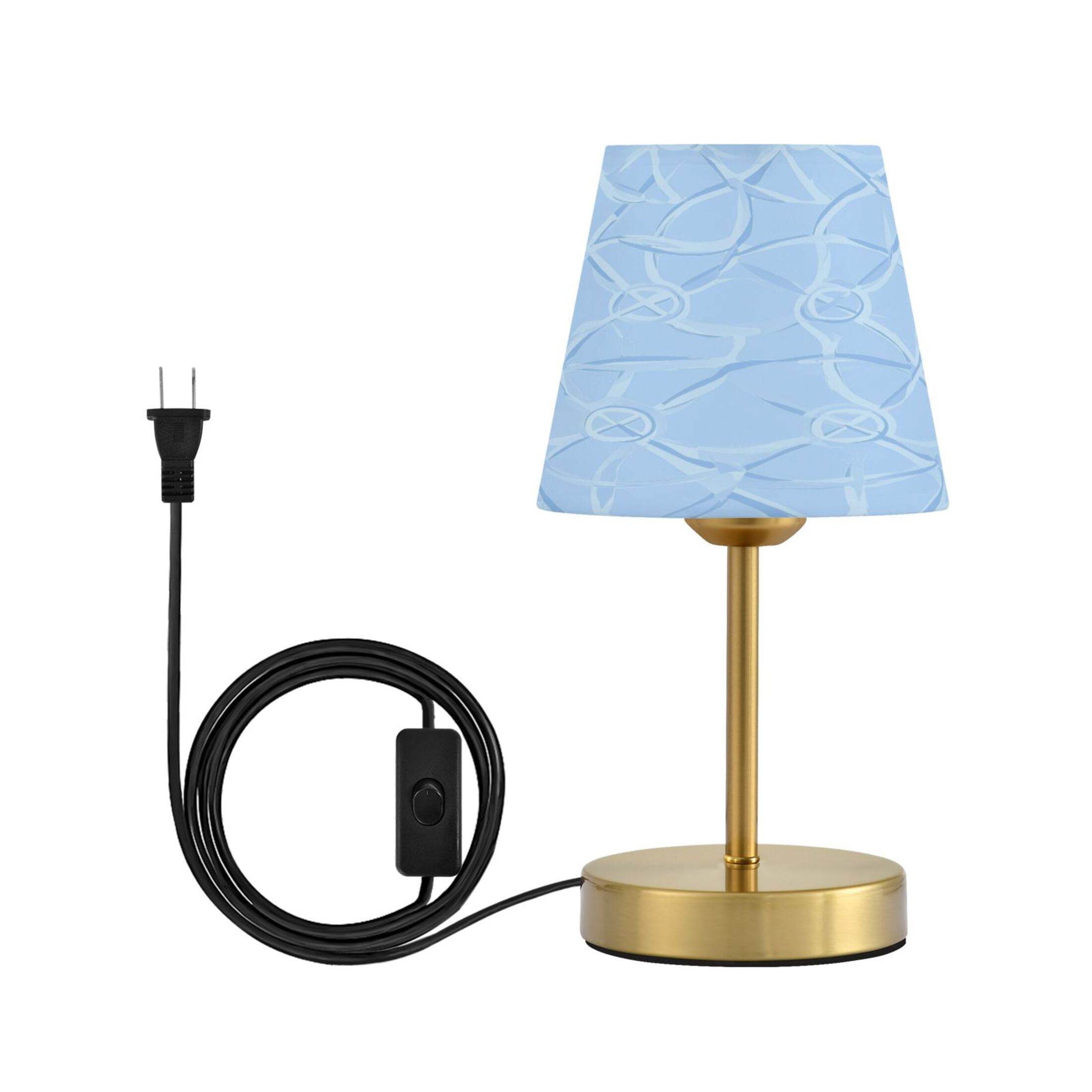 Modern Minimalist Cone Desk Lamp Antique Bronze Base & Linen Shade ...