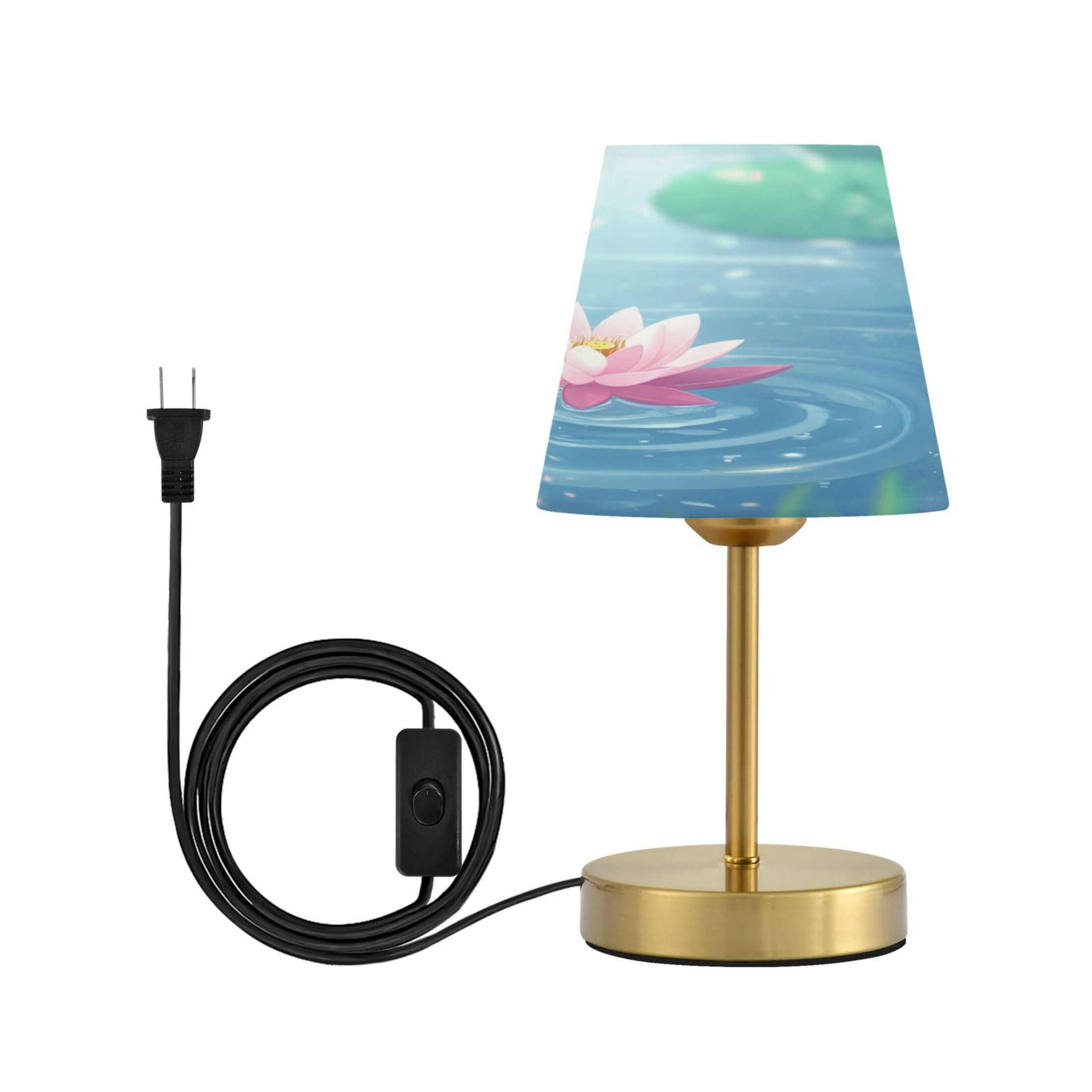 Modern Minimalist Cone Desk Lamp Antique Bronze Base & Linen Shade ...