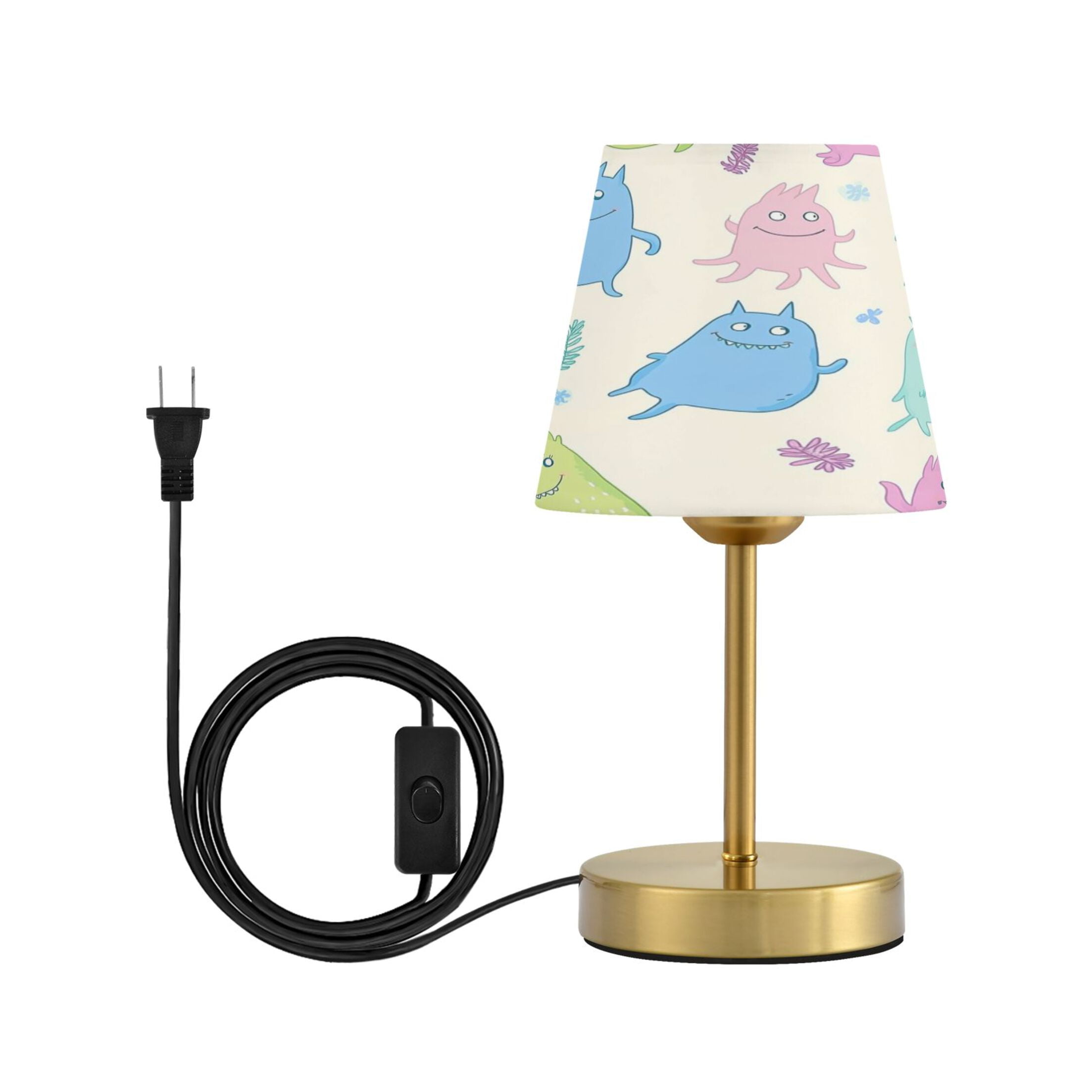 Modern Minimalist Cone Desk Lamp Antique Bronze Base & Linen Shade ...
