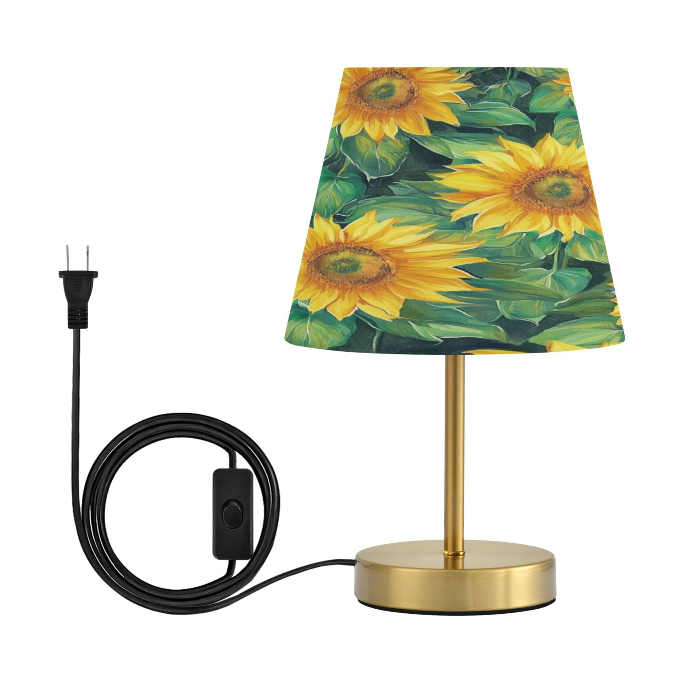 Modern Minimalist Cone Desk Lamp Antique Bronze Base & Linen Shade ...