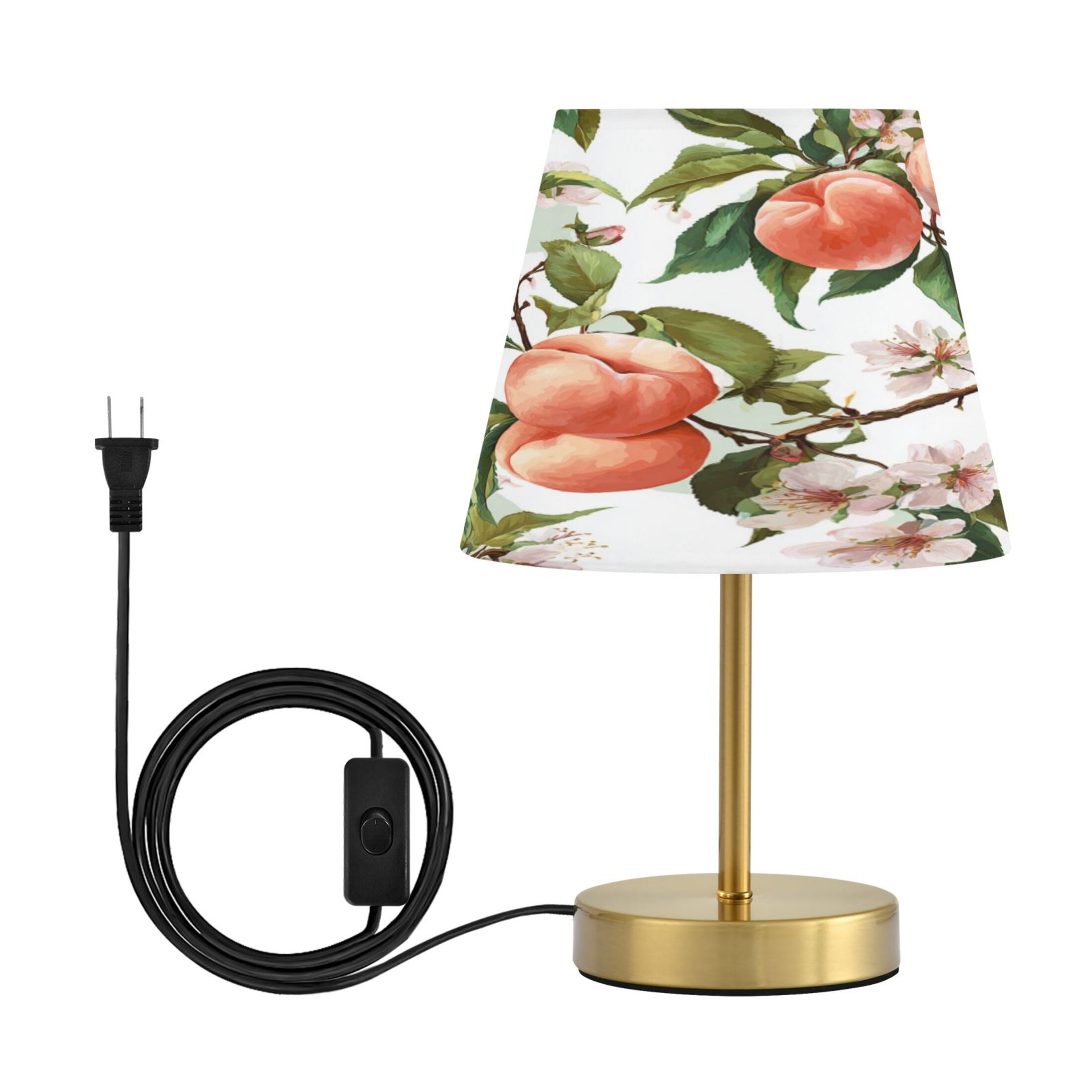 Modern Minimalist Cone Desk Lamp Antique Bronze Base & Linen Shade ...