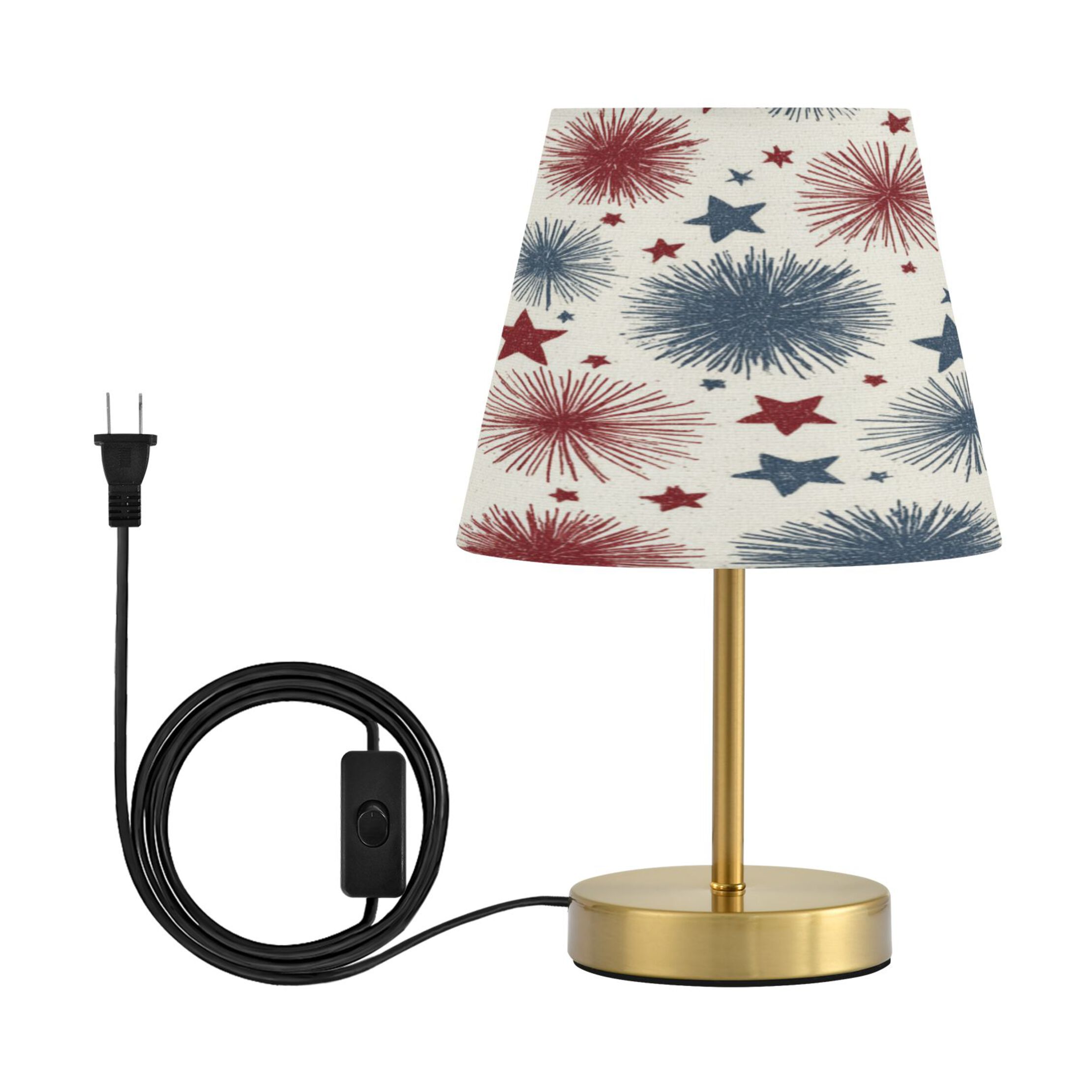 Modern Minimalist Cone Desk Lamp Antique Bronze Base & Linen Shade ...
