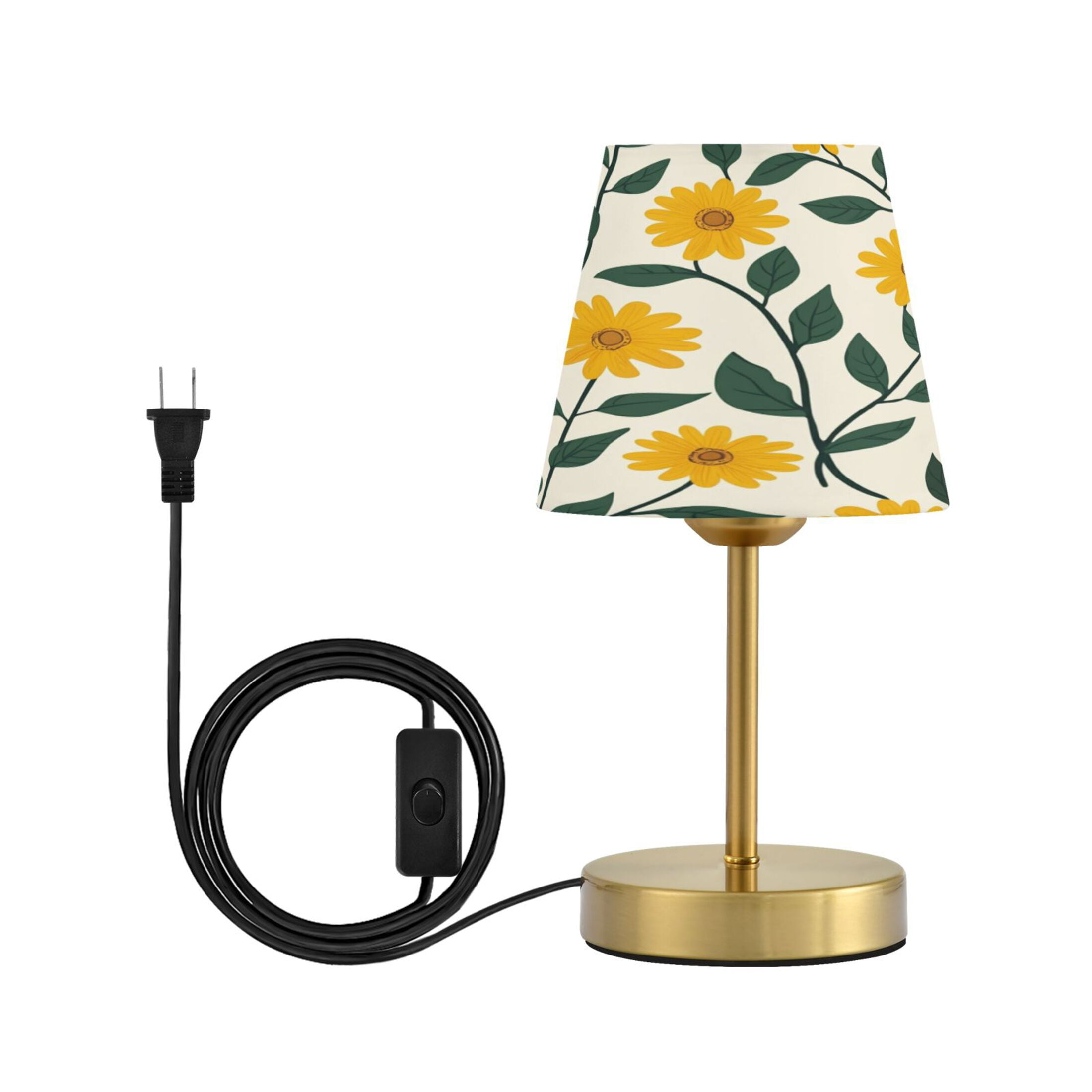 Modern Minimalist Cone Desk Lamp Antique Bronze Base & Linen Shade Bedside Table Lamp for ...