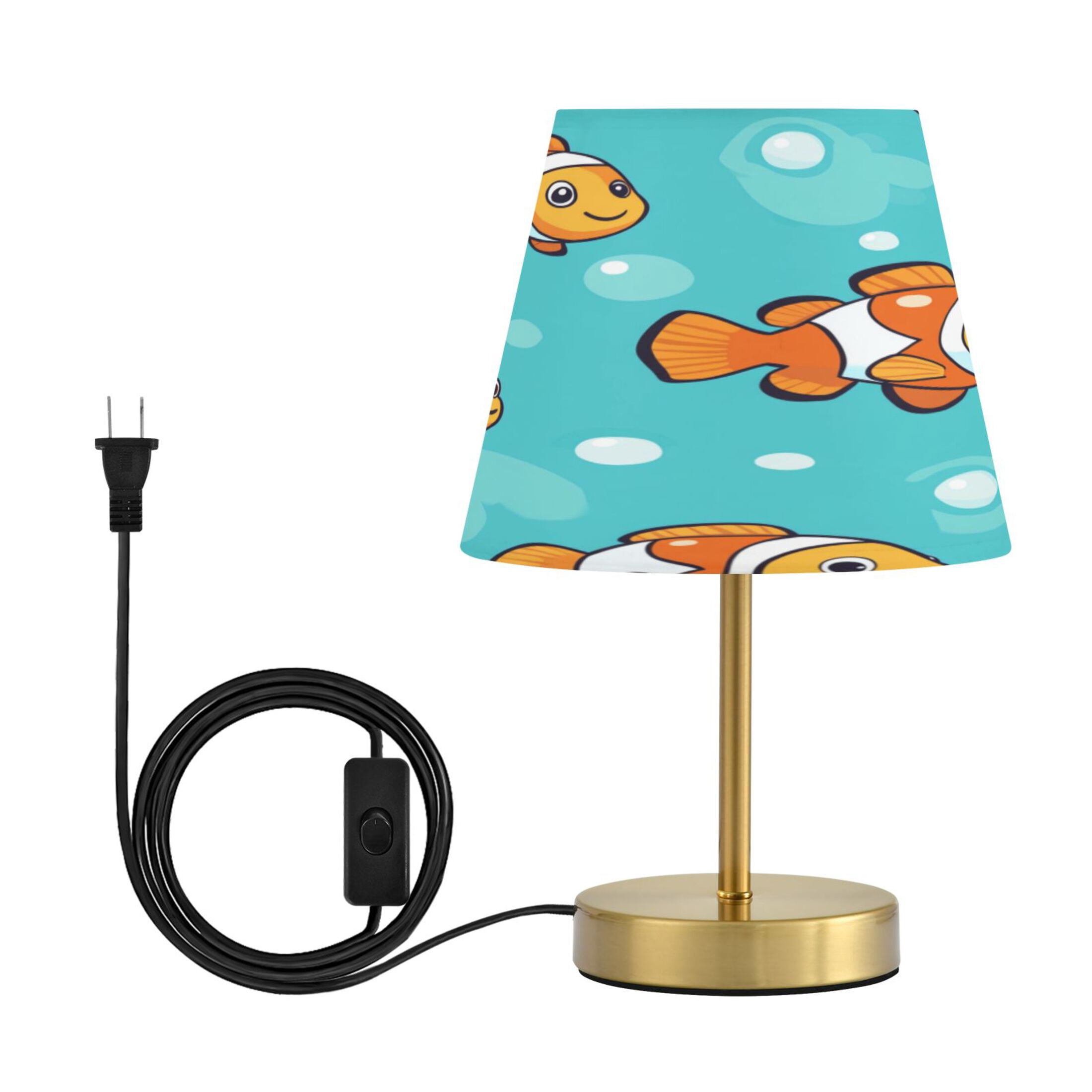 Modern Minimalist Cone Desk Lamp Antique Bronze Base & Linen Shade ...