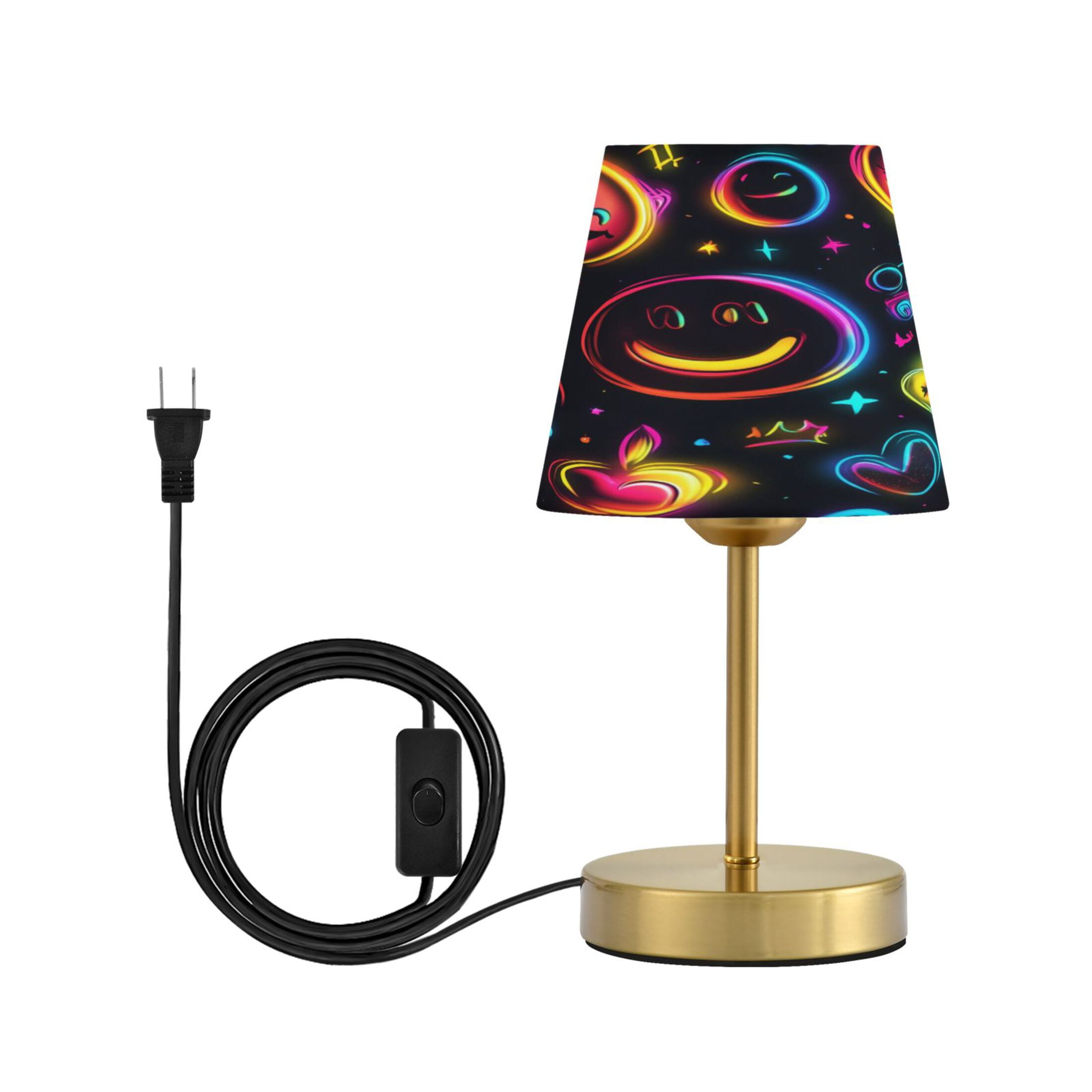Modern Minimalist Cone Desk Lamp Antique Bronze Base & Linen Shade ...