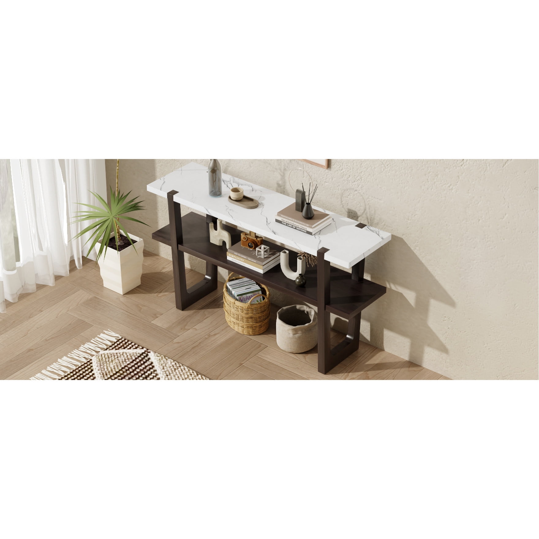 Modern Minimalist Design & Sculptural Legs - Console Table for Stylish ...