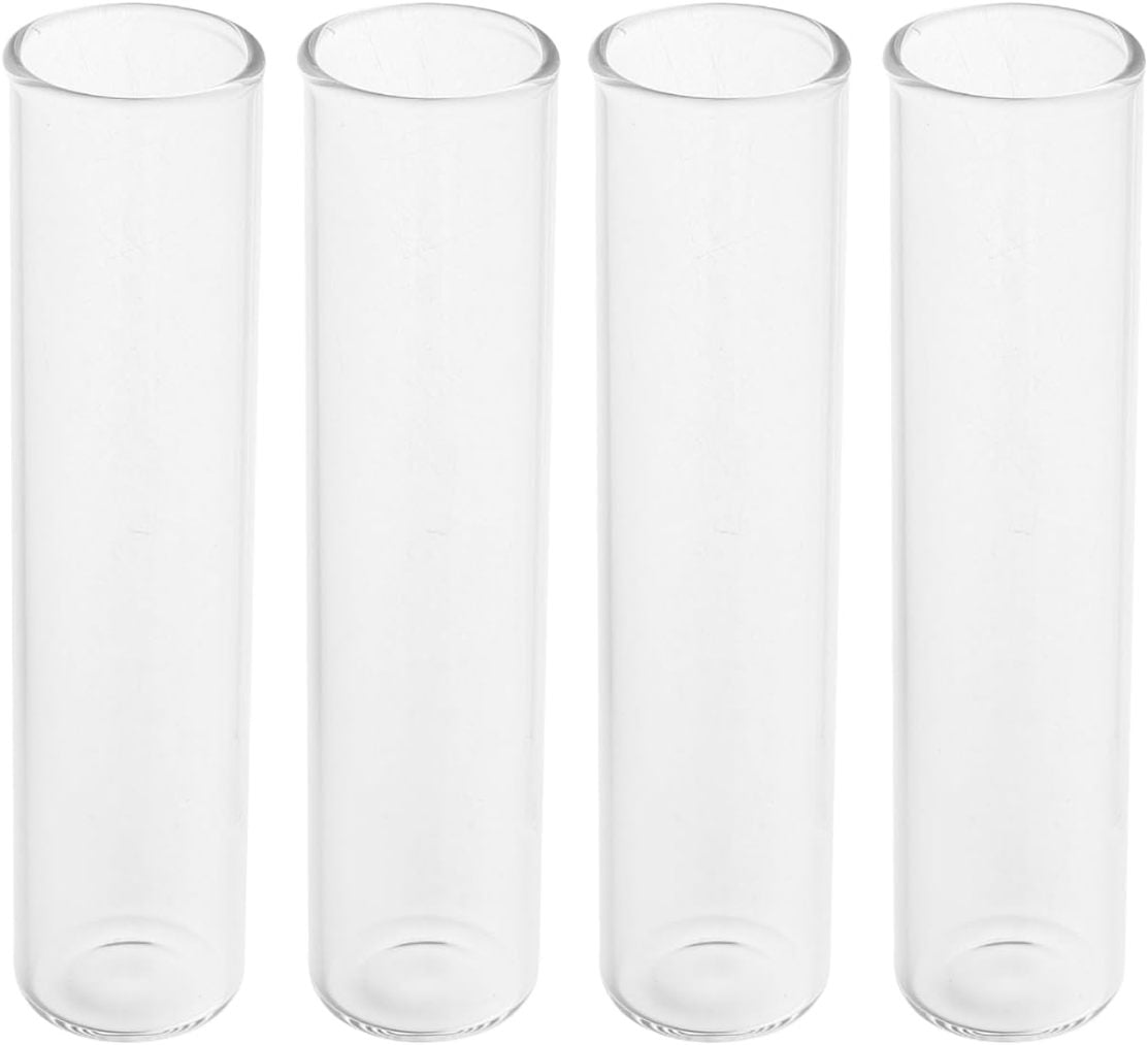 Modern Minimalist Glass Test Tube Vase Set 4pcs Transparent Glass Test ...