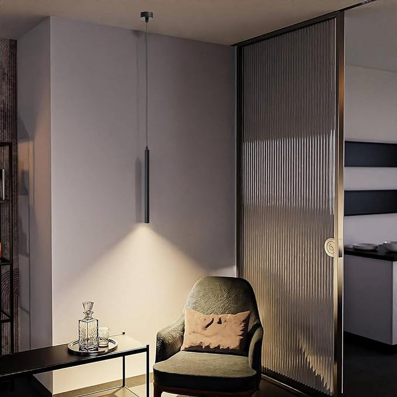 Modern Minimalist LED Pendant Light 1-Light Creative Cylindrical ...