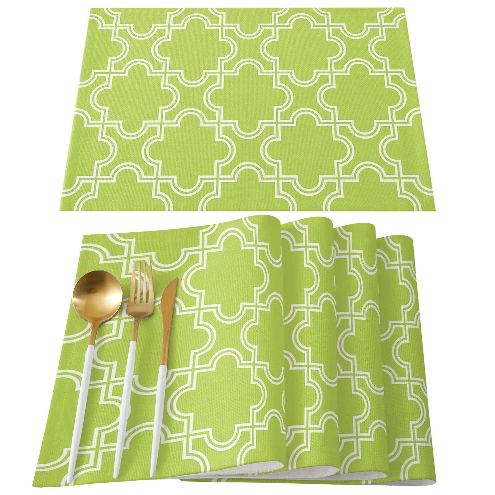 Modern Minimalist Moroccan Placemats Set of Kitchen Coffee Accessories ...