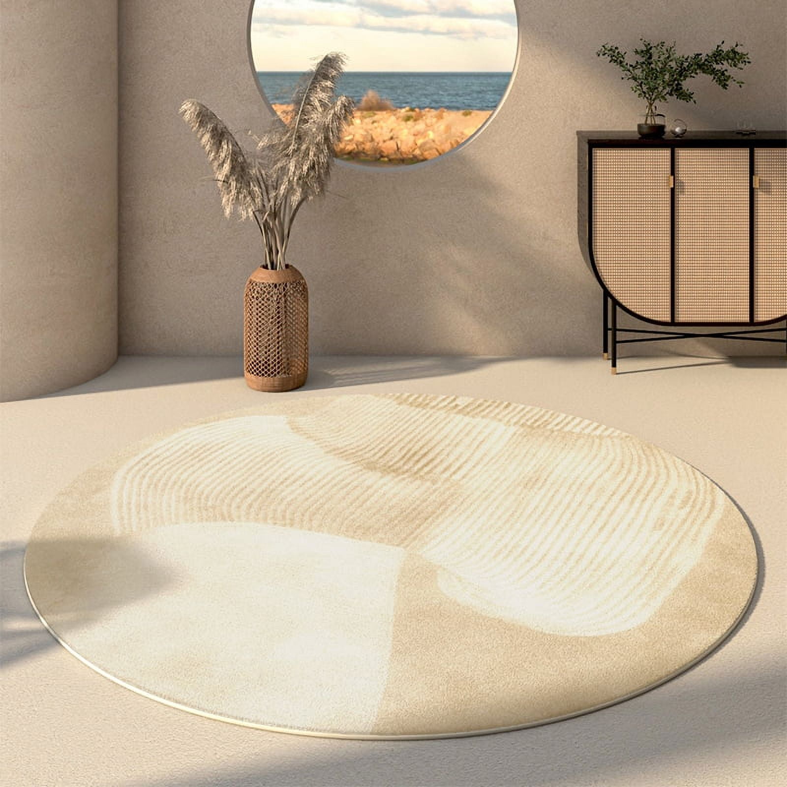 Modern Minimalist Round Carpets for Living Room ration Rugs for Bedroom ...