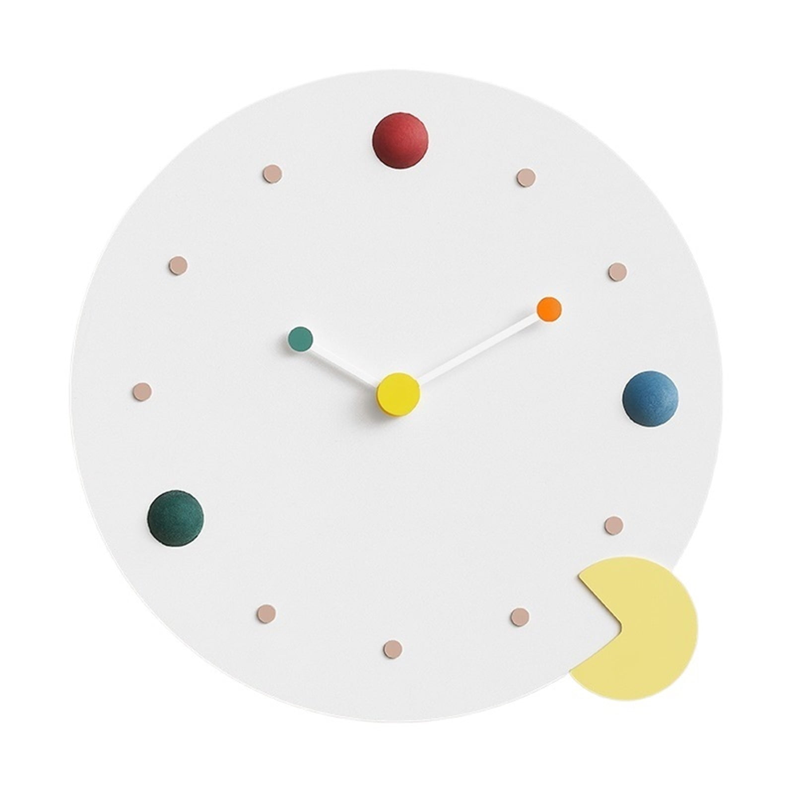 Modern Minimalist Wall Clock Silent Operation Battery-Powered Geometric ...