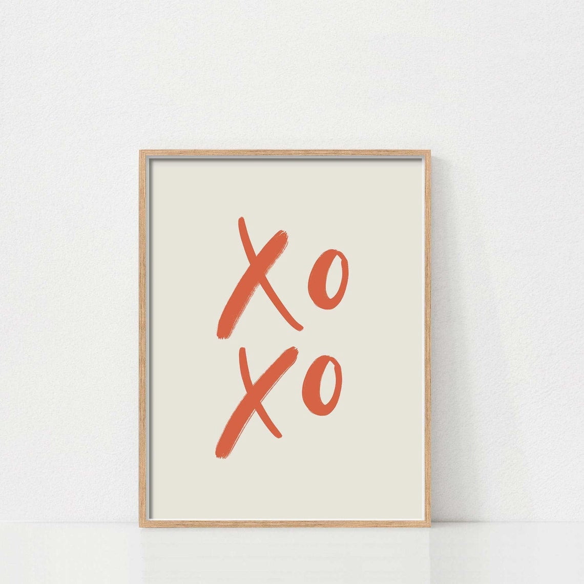 Modern Minimalist Xoxo Poster For Bedroom Or Nursery Decor Eclectic ...