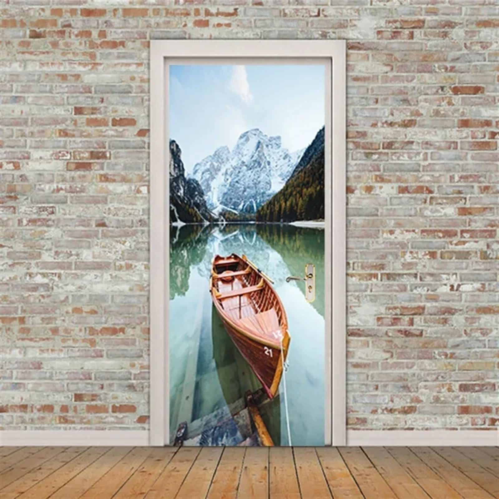 Modern Minimalist rative Wardrobe Door Stickers Waterproof Art Poster ...