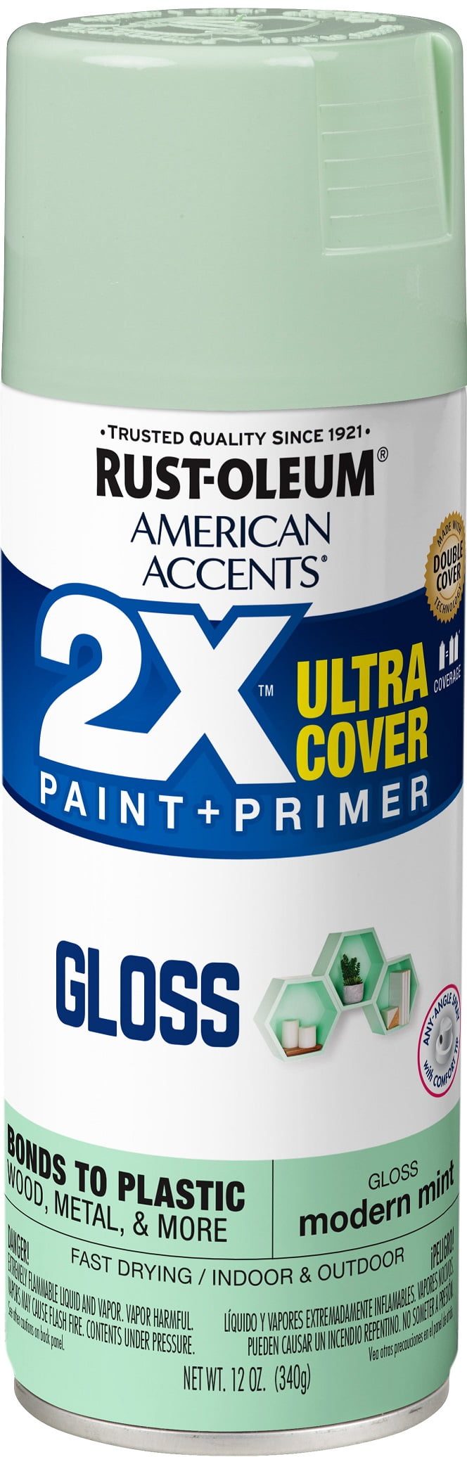 Rust-Oleum Modern Mint 2X Ultra Cover Gloss Spray Paint 12 oz for ...