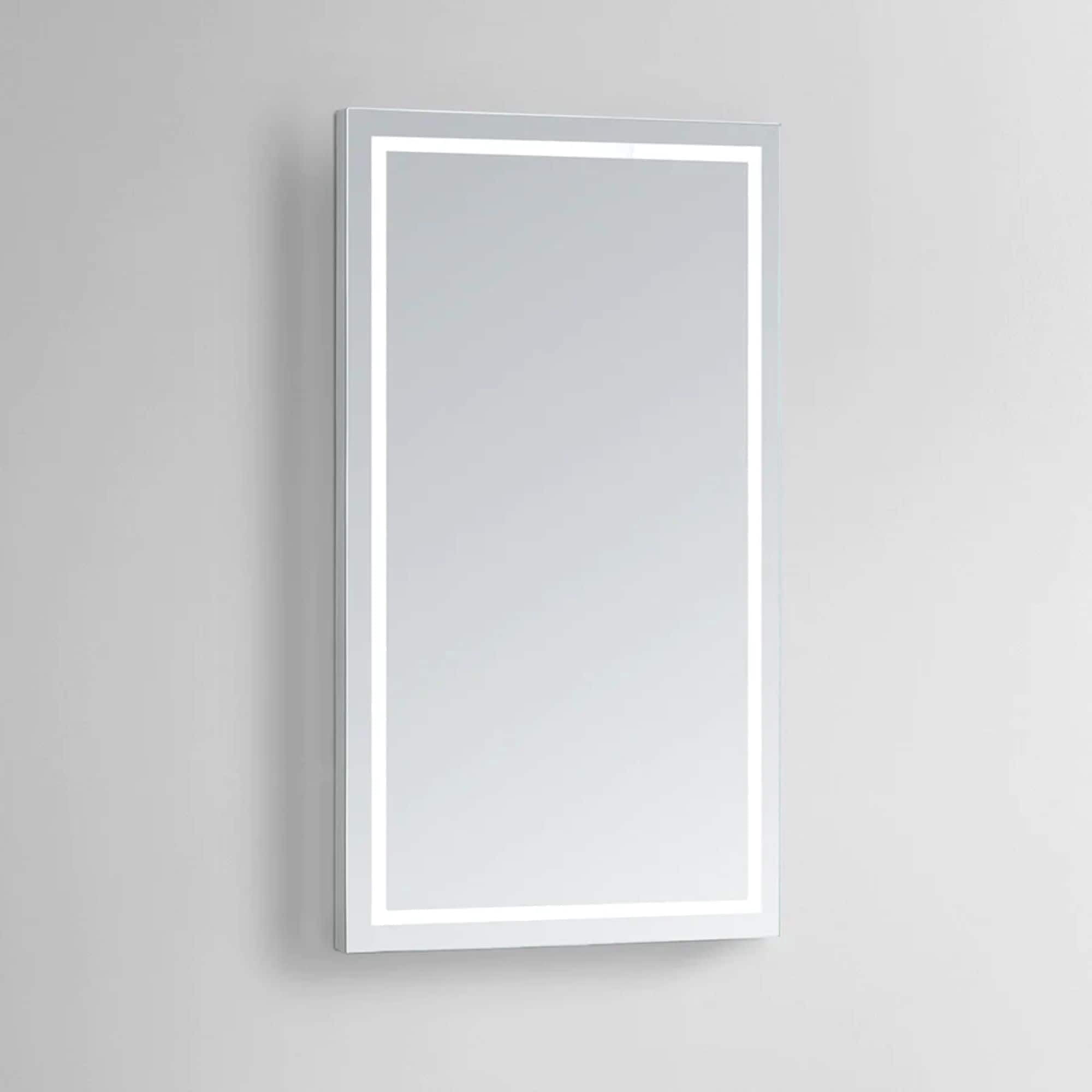 Modern Mirrors Aura Lighted Bathroom Vanity Mirror with Daylight LED ...