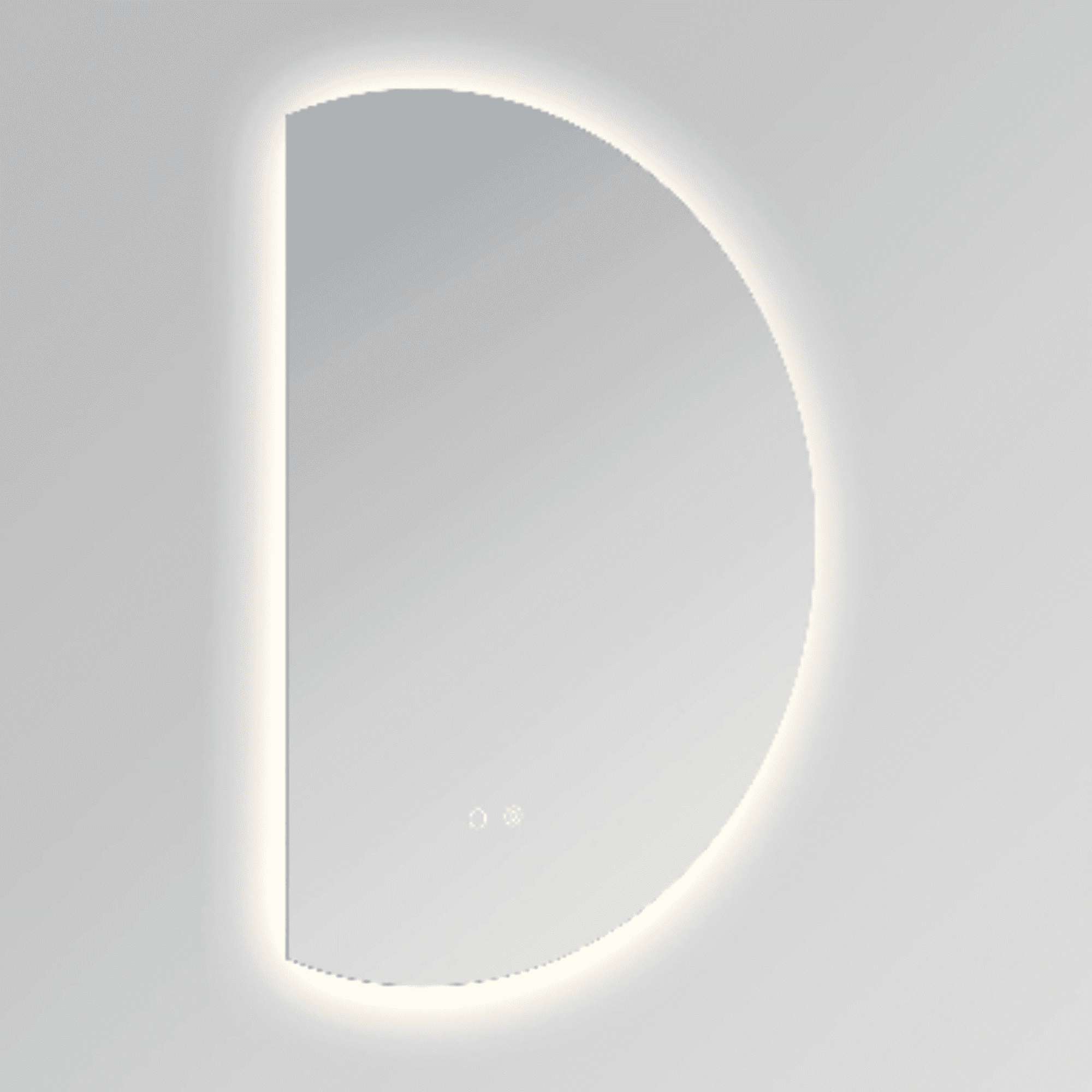 Modern Mirrors Cassiopeia Half Round LED Vanity Mirror – 32 x 23 Inches ...