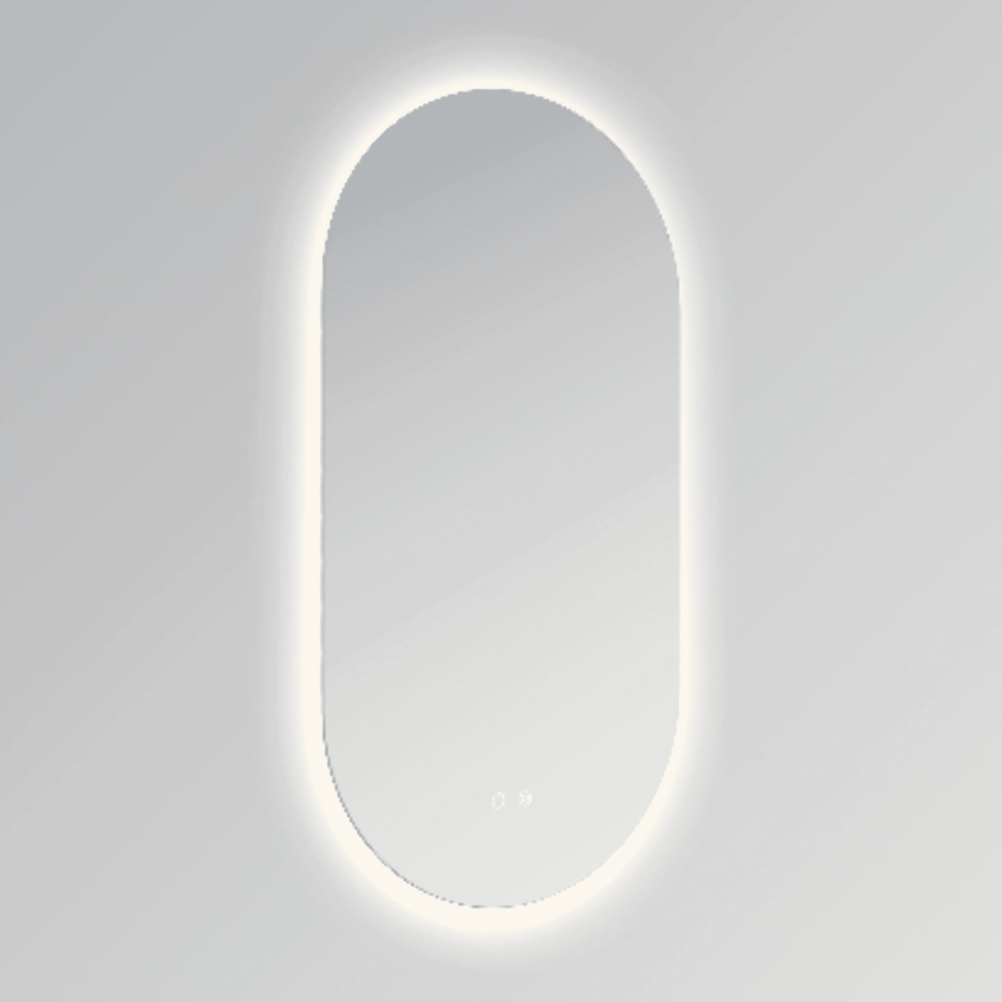 Modern Mirrors Cassiopeia Pill LED Vanity Mirror with Lights, Frameless ...