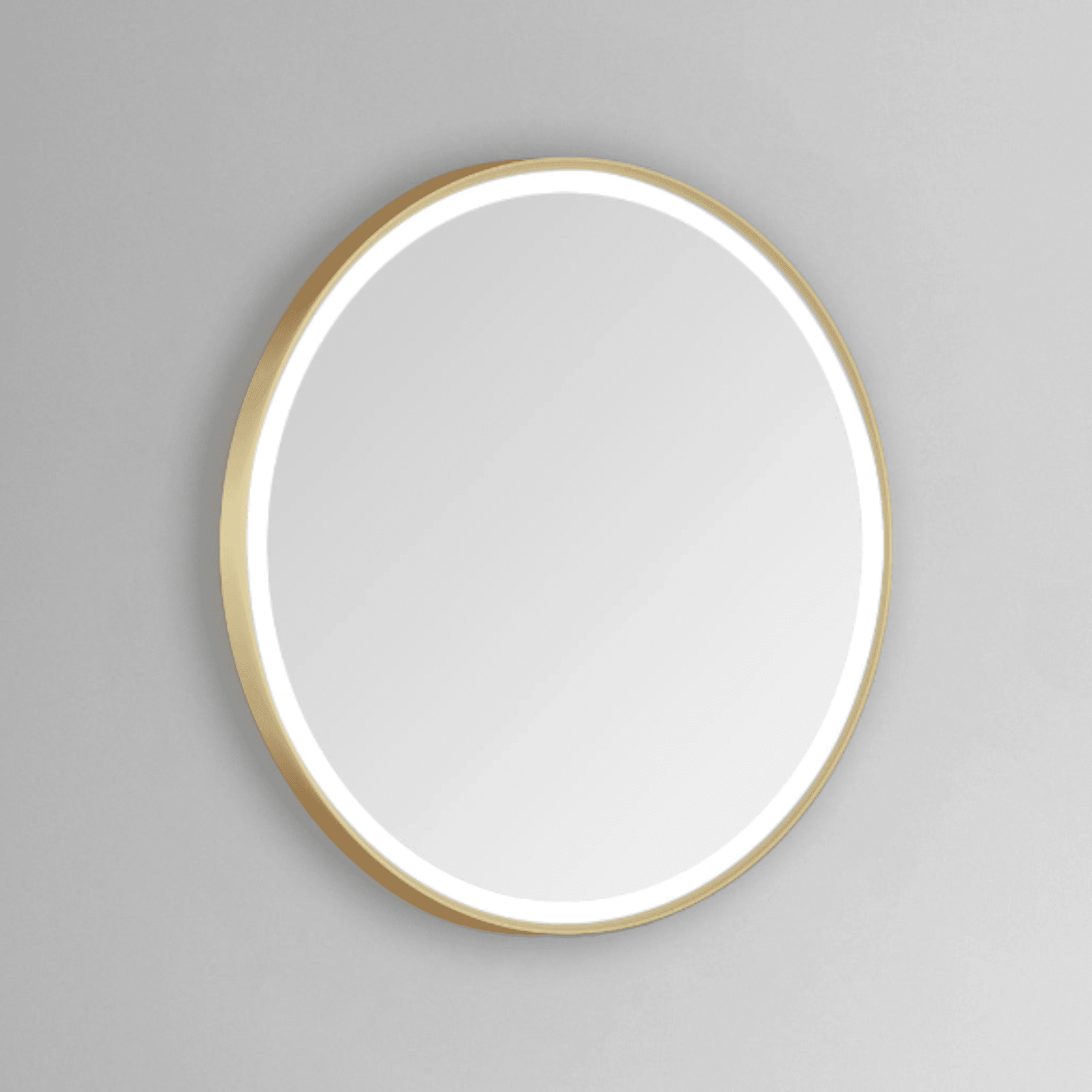 Modern Mirrors Backlit Framed Glass Sola Round LED Vanity Mirror 30*30B ...