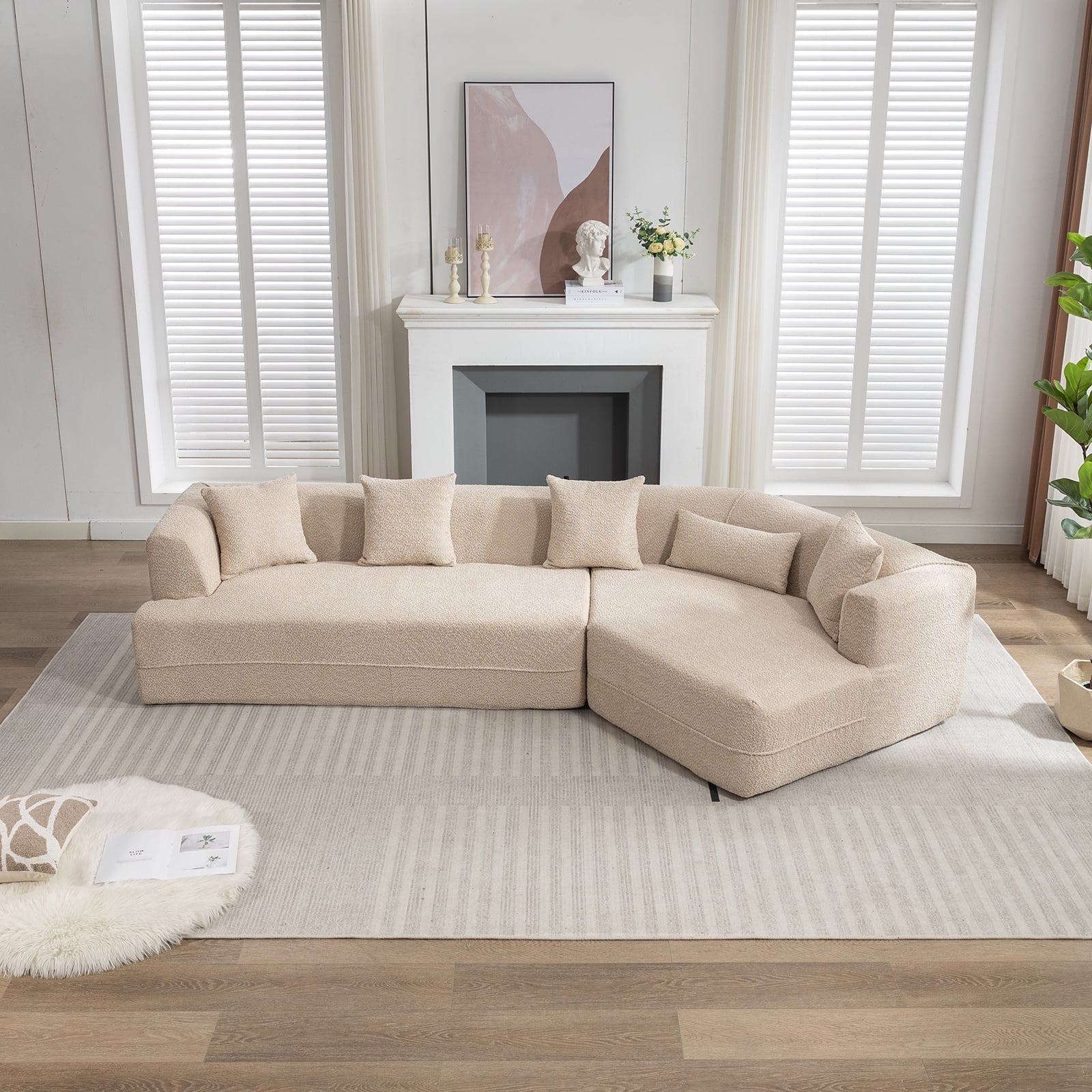 Modern Modular Sectional Sofa Couch Family Entertainment Centre Chaise ...