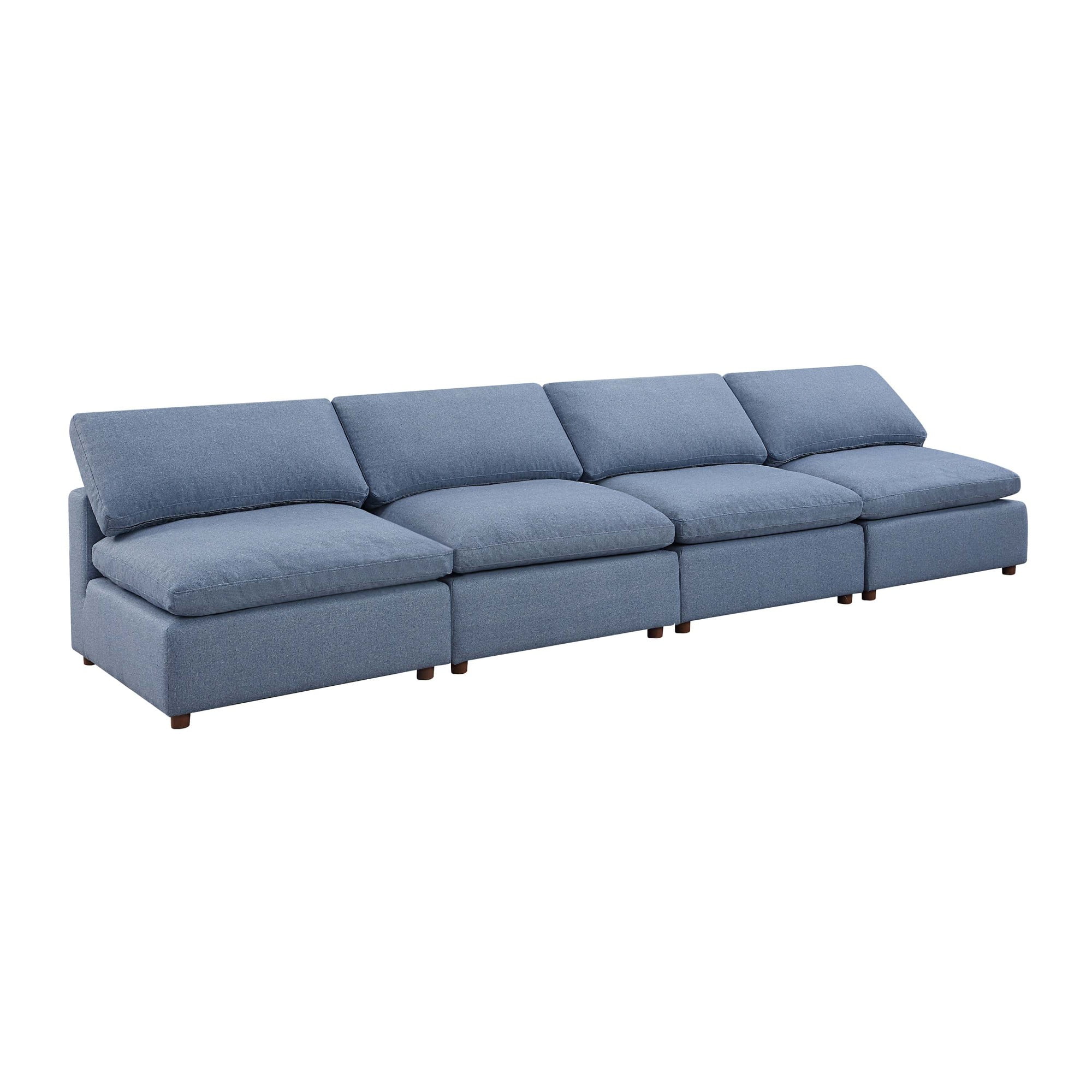 Modern Modular Sectional Sofa Set, Self-customization Design Sofa, Blue ...