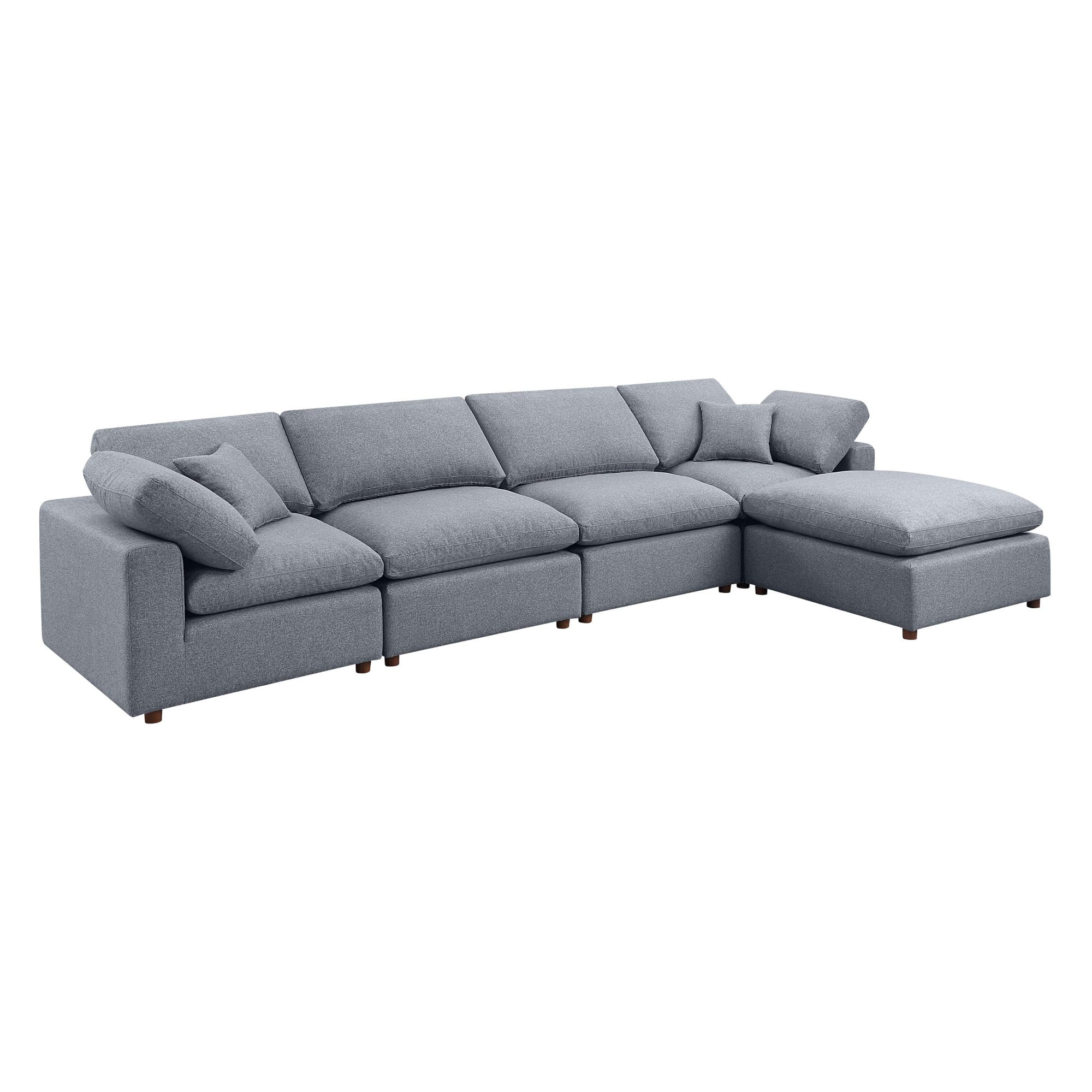 Modern Modular Sectional Sofa Set, Self-customization Design Sofa, Grey ...