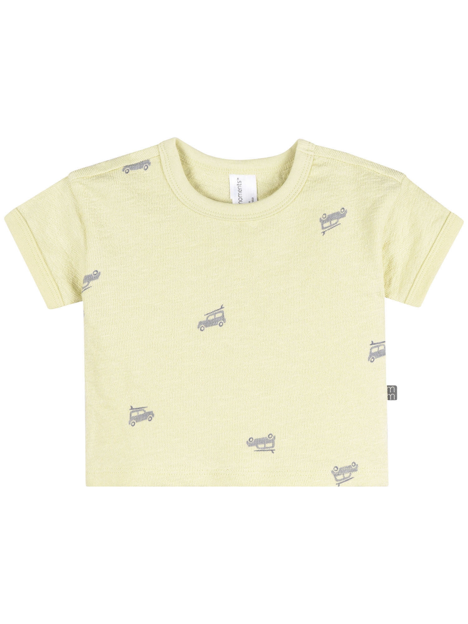 Modern Moment by Gerber Baby Boy Organic Short Sleeve Top, Sizes 0/3 ...
