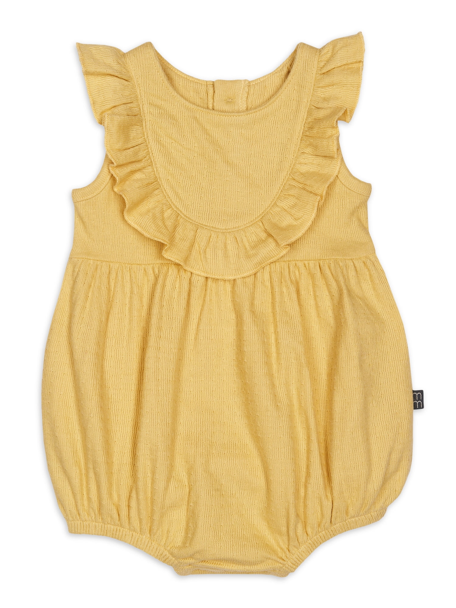 Modern Moments By Gerber Baby Girl Bubble Romper with Flutter Sleeves ...