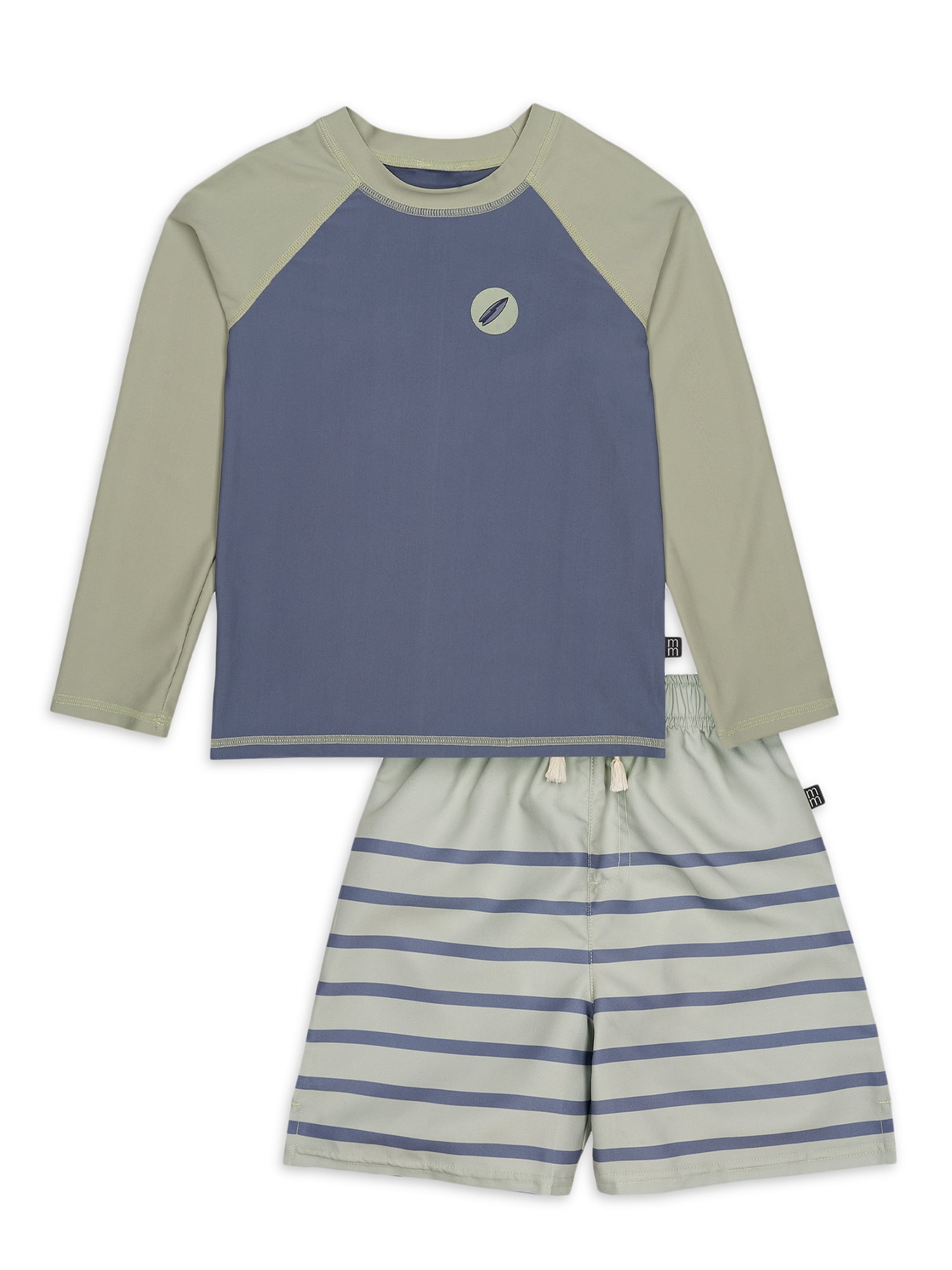 Gerber Boy Rashguard & Swim Trunks Set - UPF 50+ Protection - Walmart.com