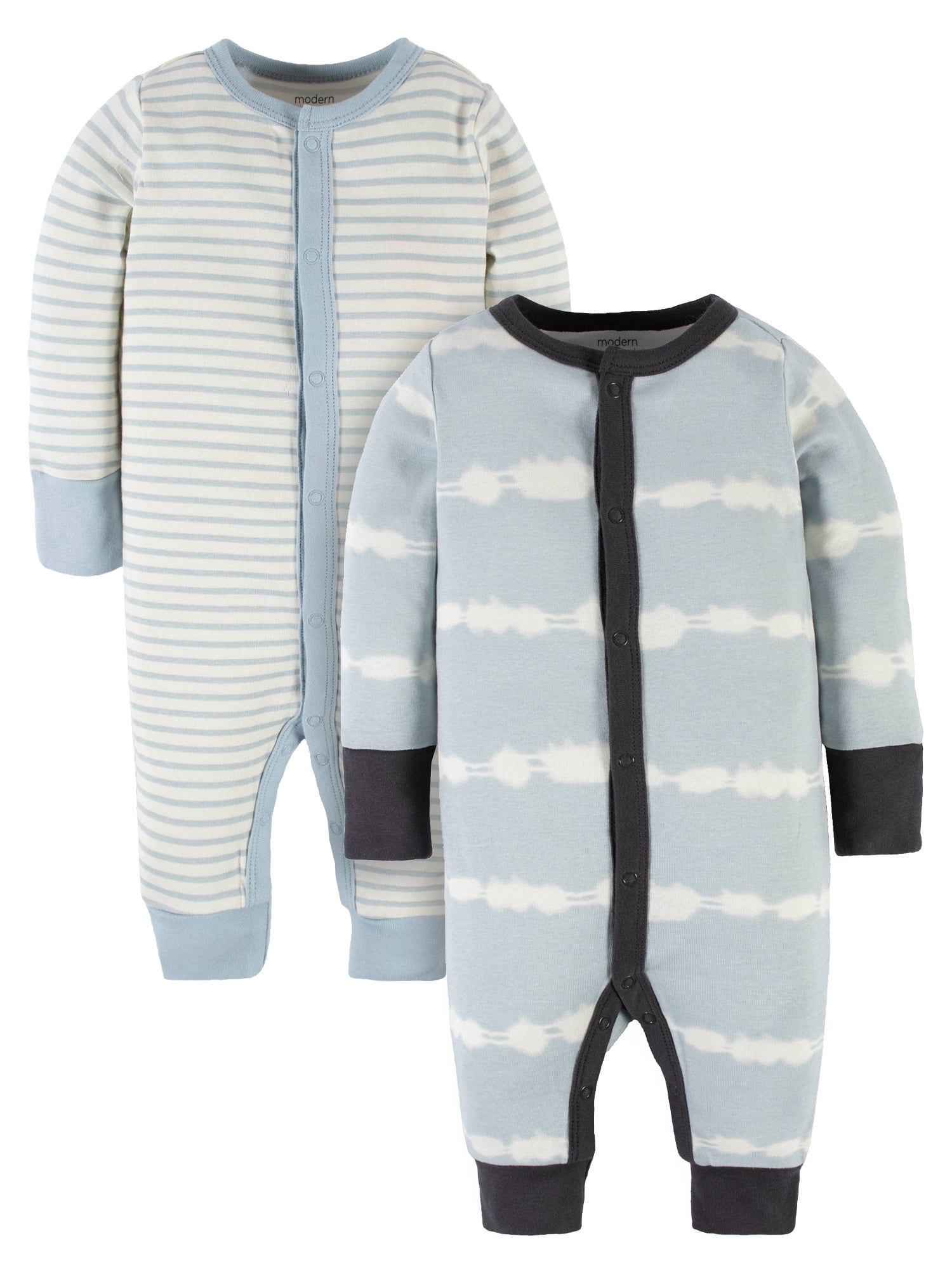 Modern Moments, Baby Coveralls, 2-Pack, 100% Cotton, Blue Tie Dye ...