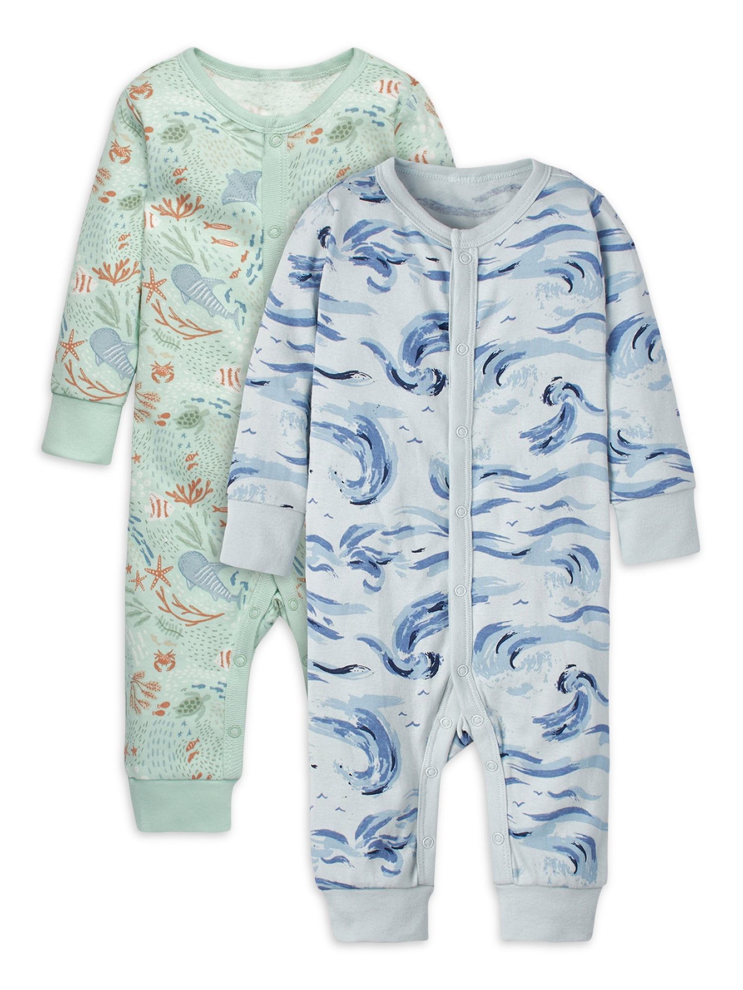 Modern Moments by Gerber Baby Boy Coveralls, 2-Pack, Sizes Newborn-12 ...