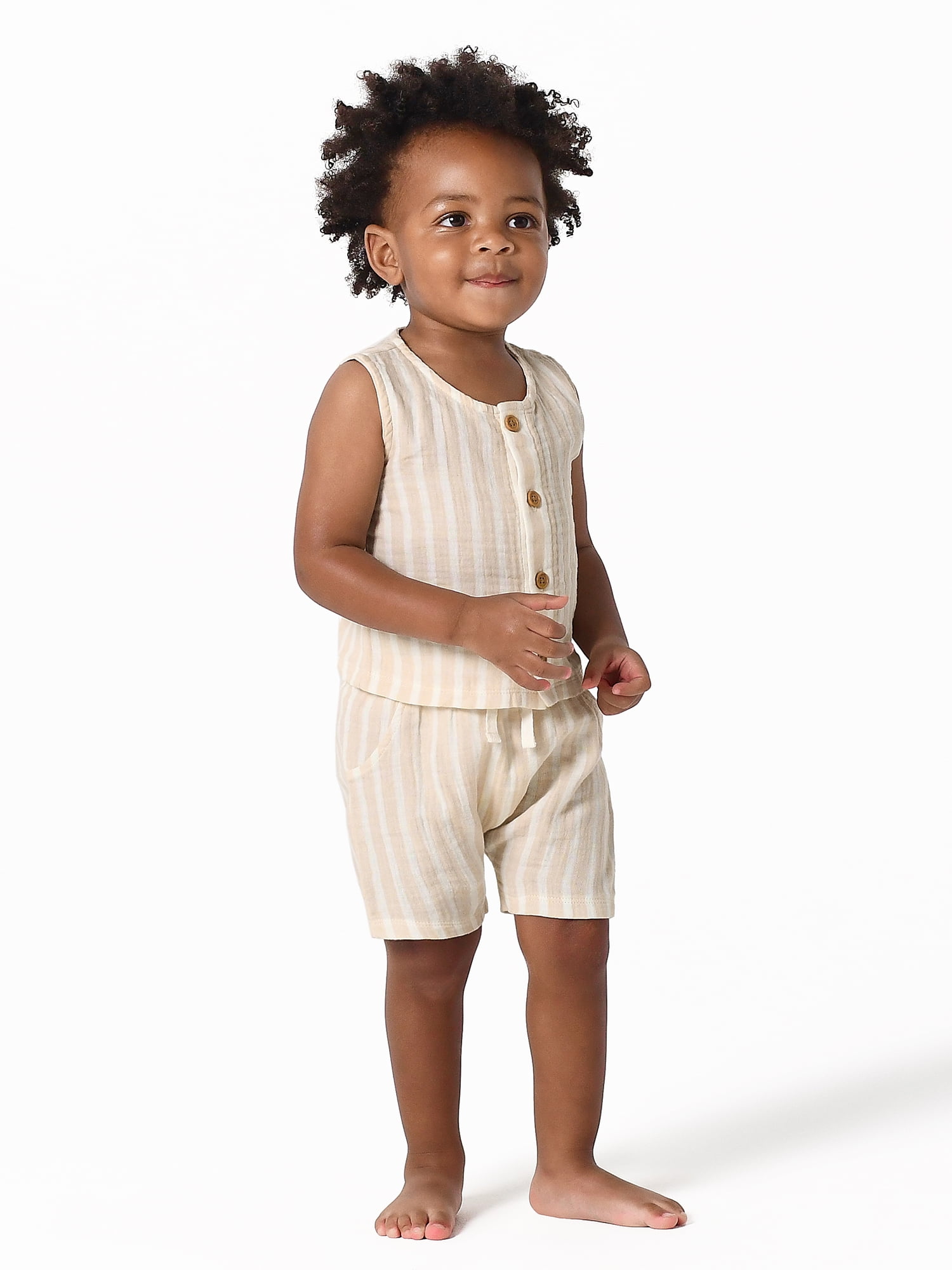 Modern Moments by Gerber Baby Boy Top and Short Outfit Set, 2 Piece ...