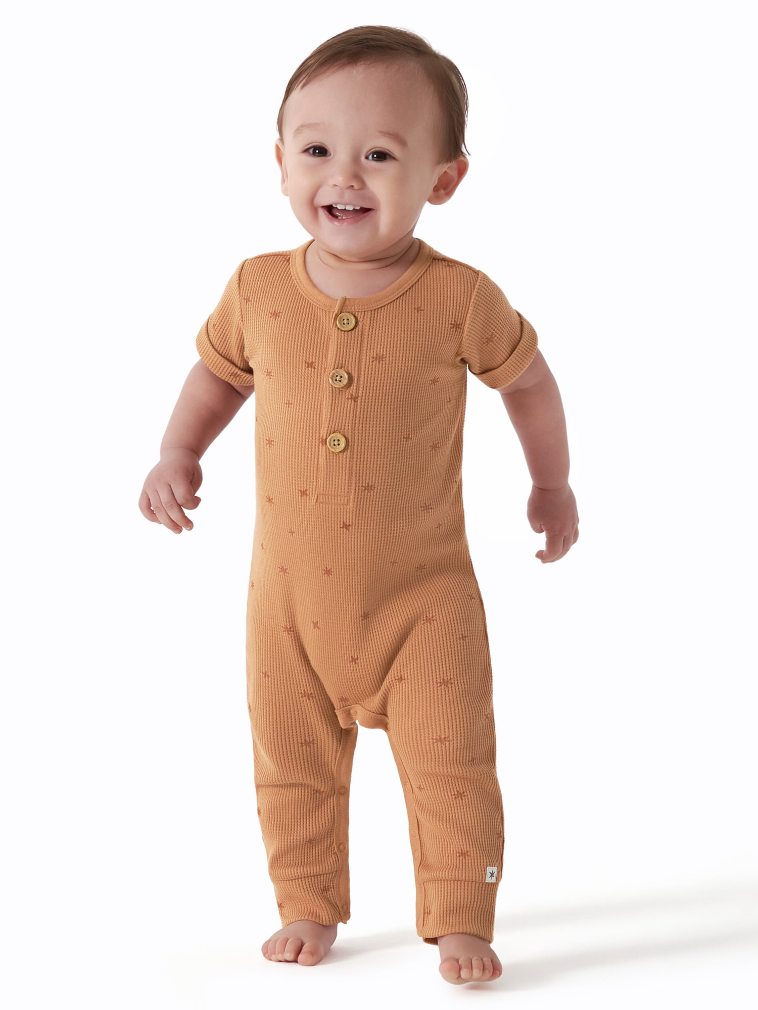 Modern Moments Baby Romper Unisex 0/3M-24M Cotton Waffle Knit Onesie ...
