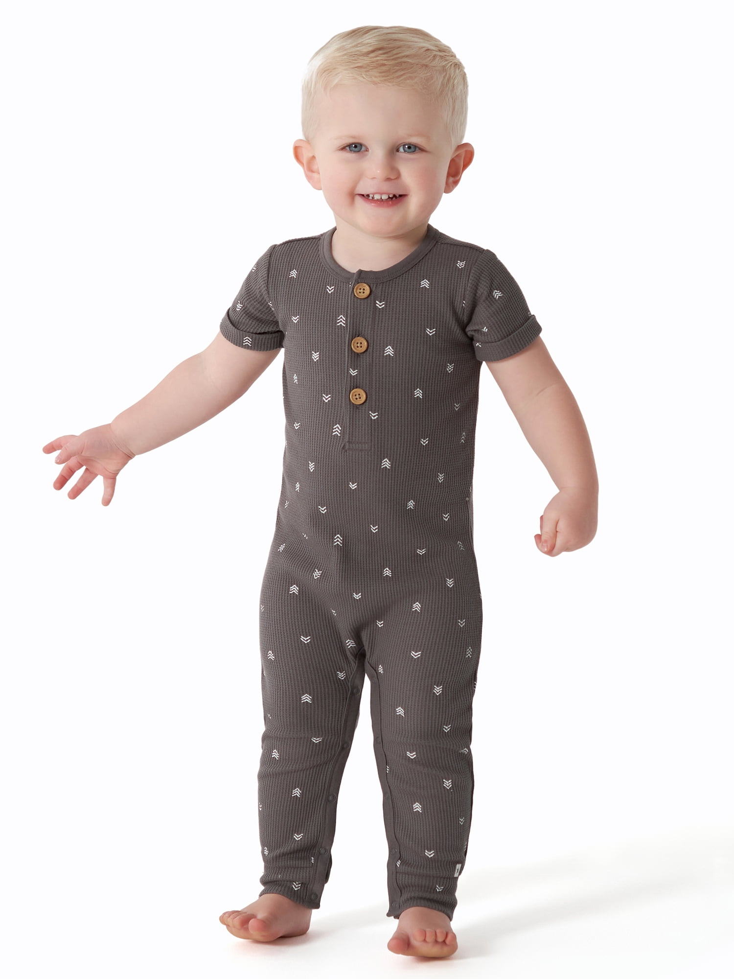 Modern Moments by Gerber Baby Boy or Girl Unisex Long Leg Romper, Sizes ...