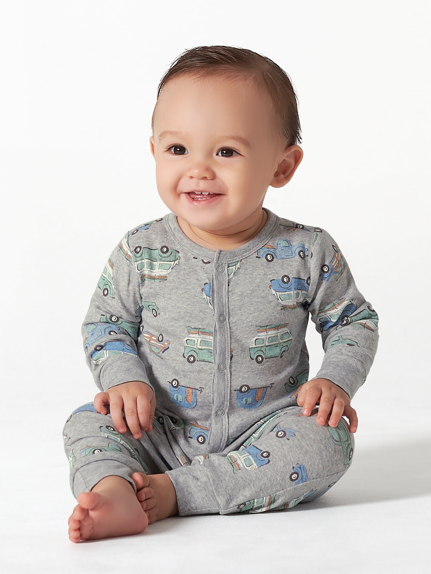Modern Moments by Gerber Baby Boy or Girl Unisex Long Sleeve Coverall ...