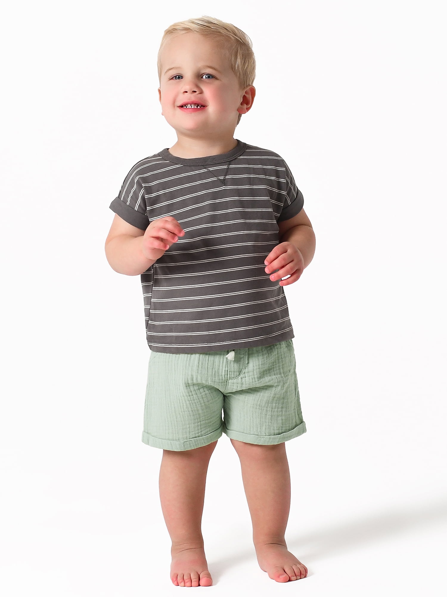 Young Boys Wearing Short Shorts