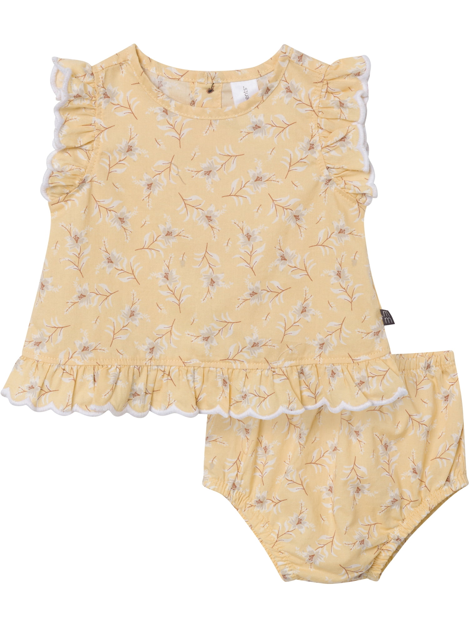 Modern Moments by Gerber Baby Girl Bloomer Outfit Set, 2-Piece, Sizes 0 ...