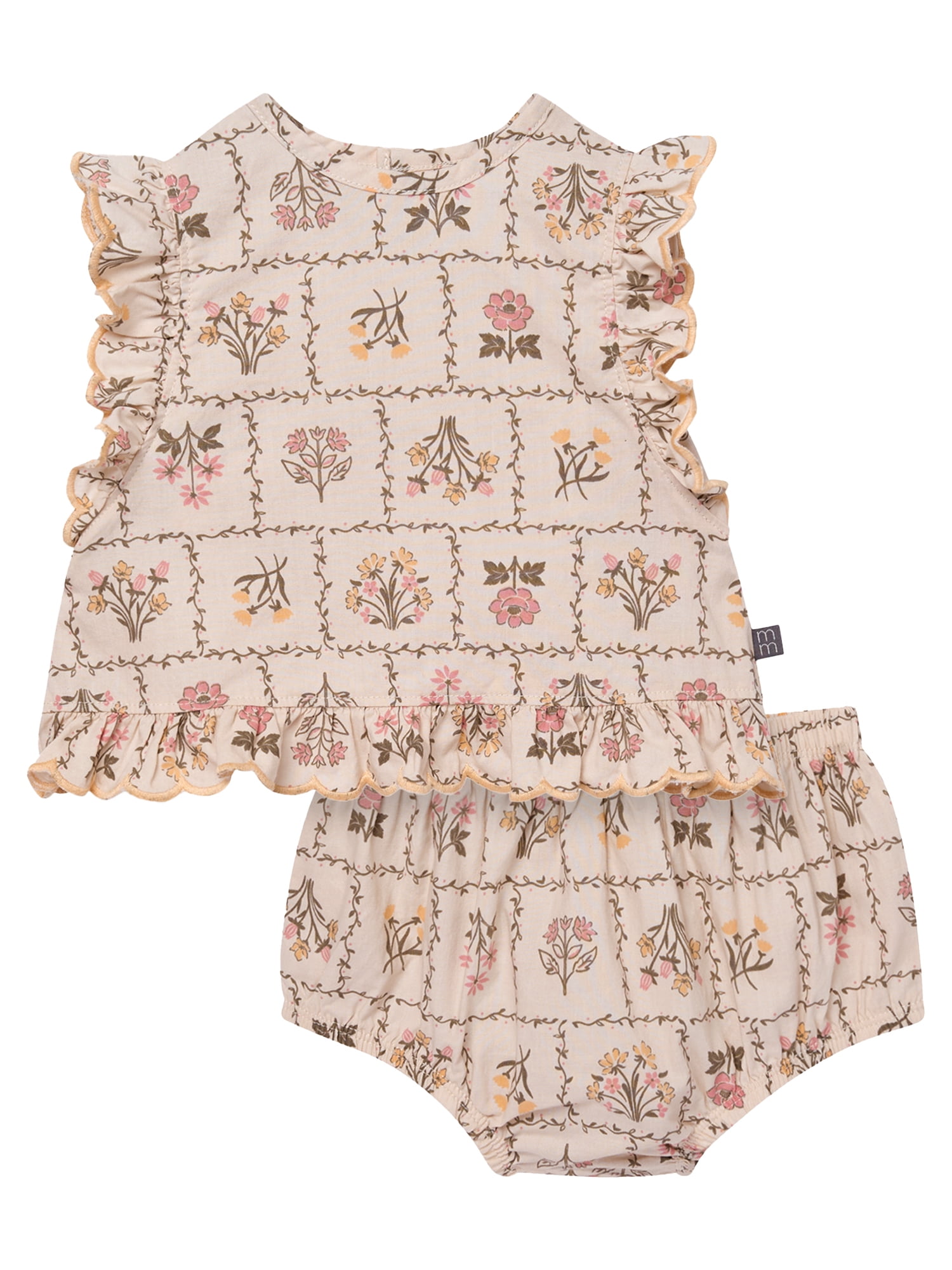 Modern Moments by Gerber Baby Girl Bloomer Outfit Set, 2-Piece, Sizes 0 ...