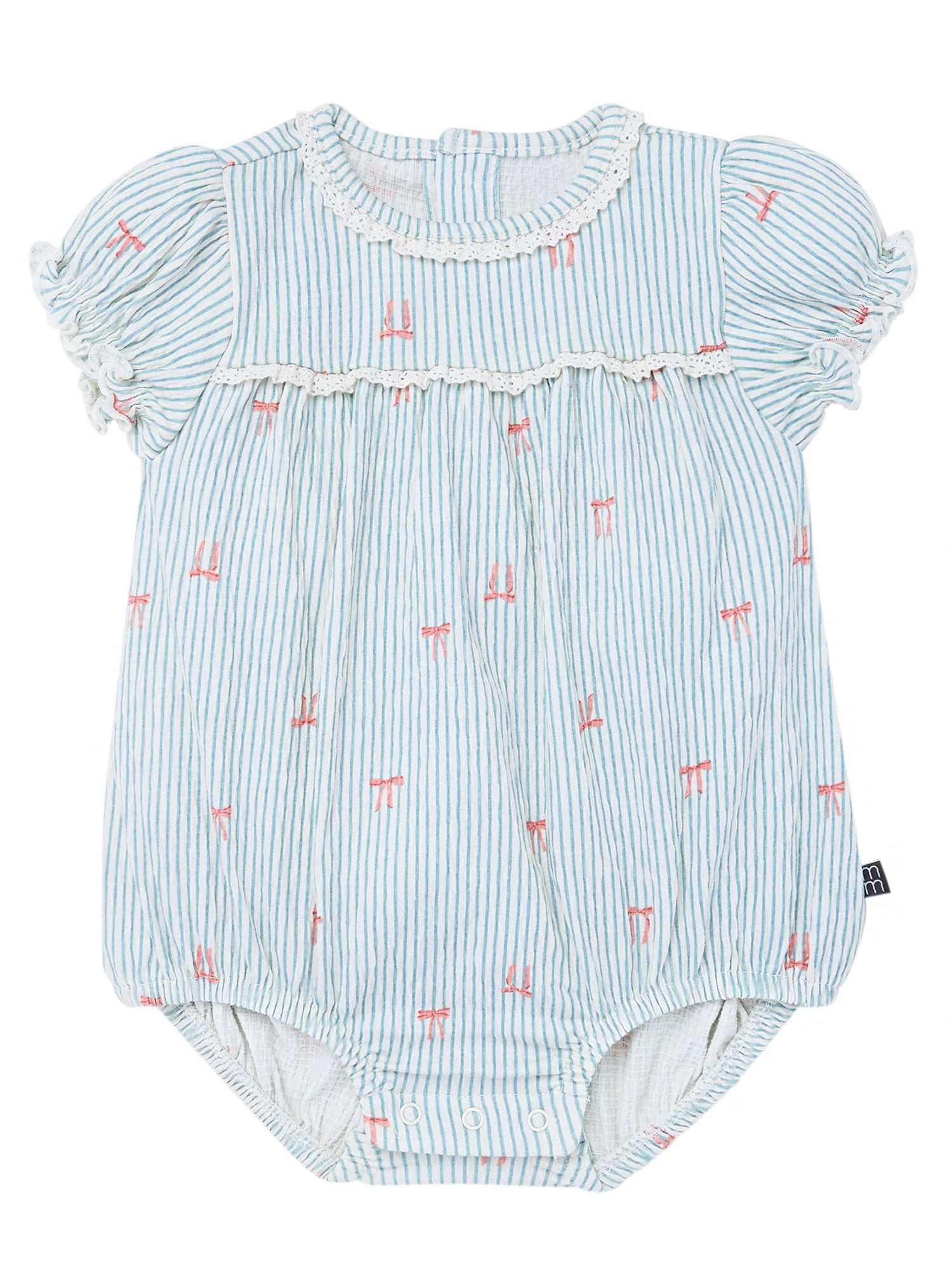 Modern Moments by Gerber Baby Girl Bubble Romper, Sizes 0/3 Months - 24 ...