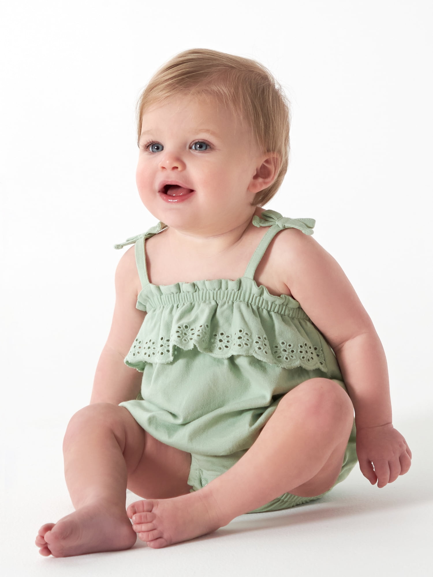 Modern Moments Baby Girl Bubble Romper, Sleeveless, Super-Soft, Sizes 0 ...