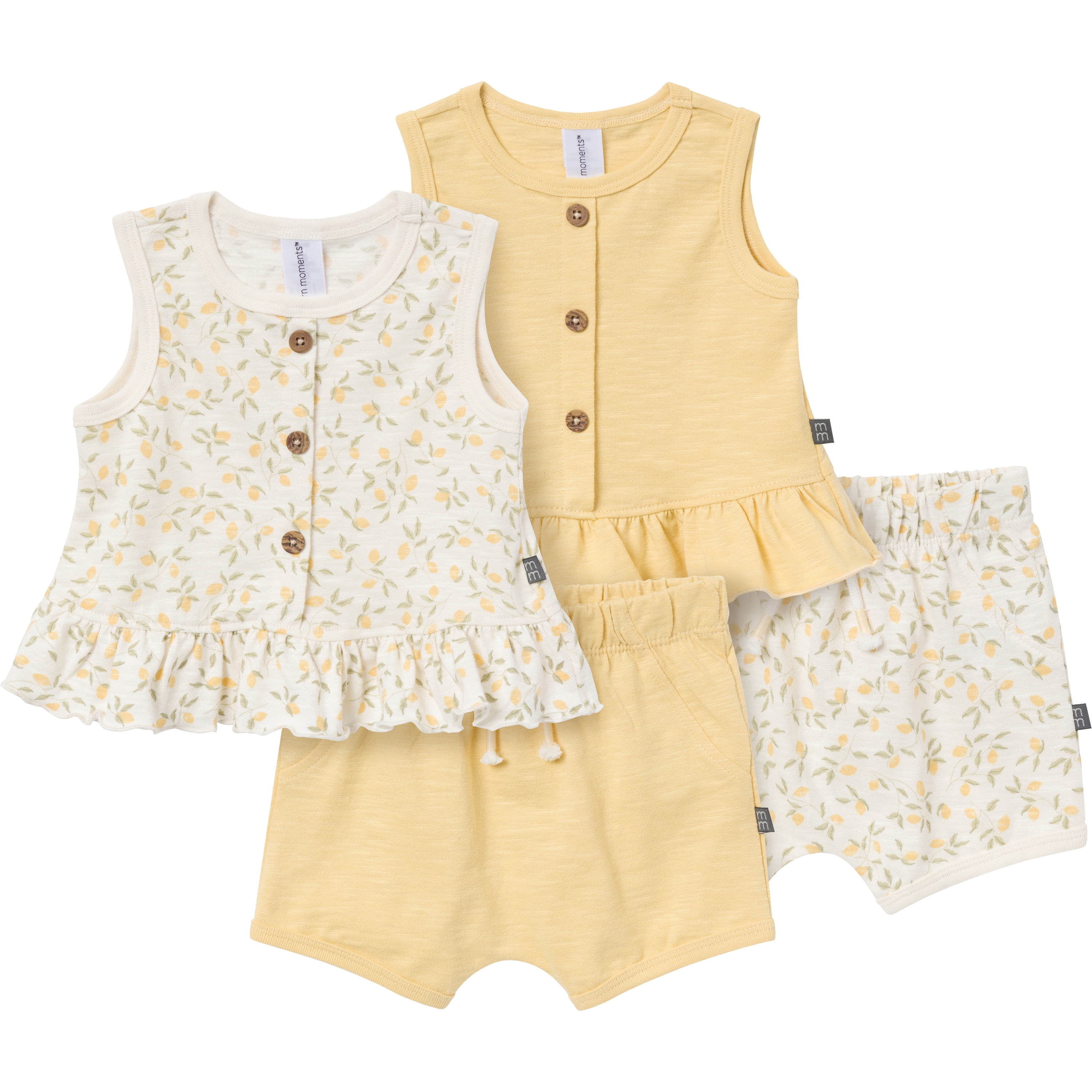 Modern Moments Baby Girl Peplum Top and Shorts Set, Cotton, Sizes 0/3 ...