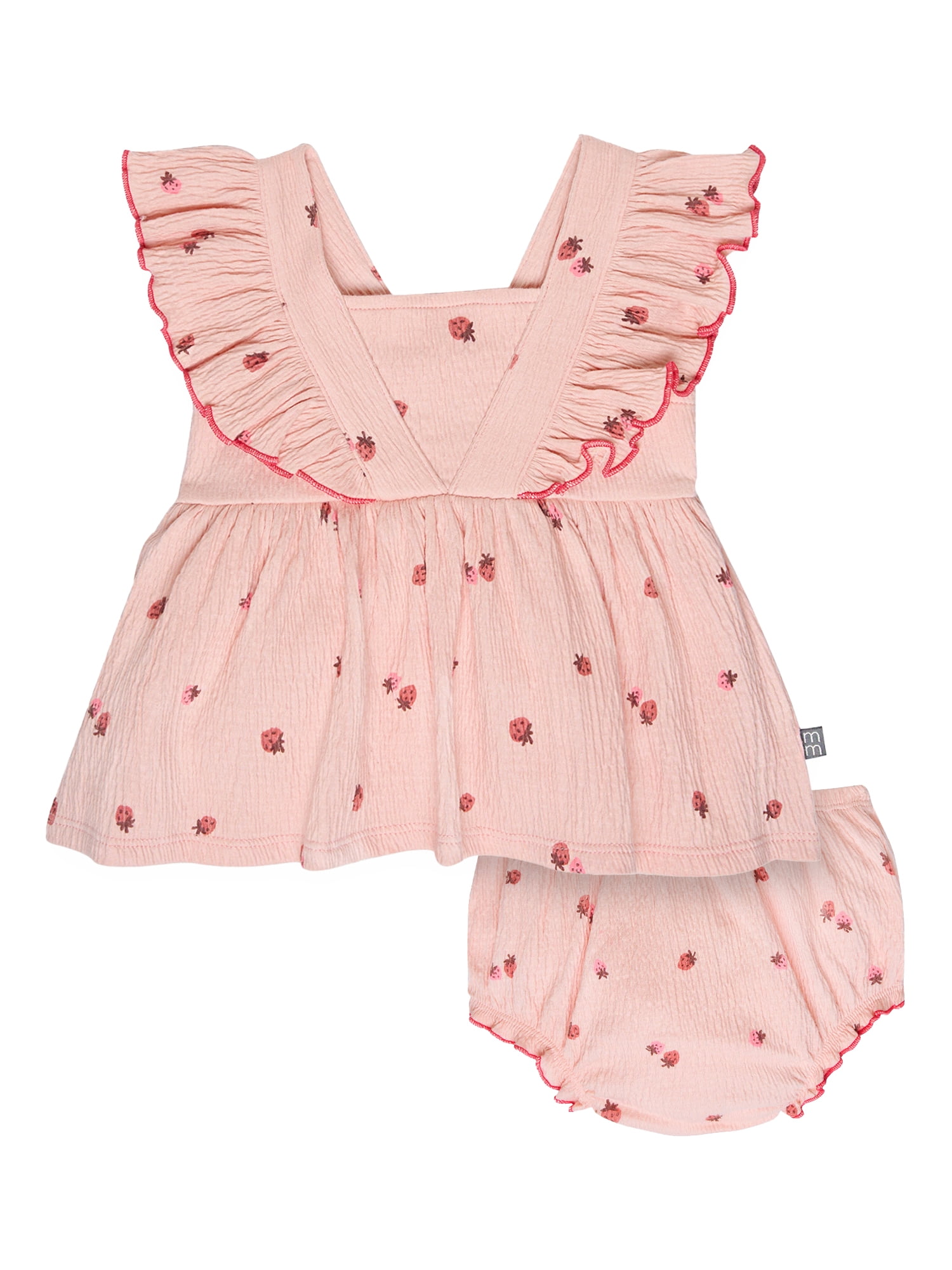 Modern Moments by Gerber Baby Girl Soft Top and Bloomer Outfit Set, 2 ...