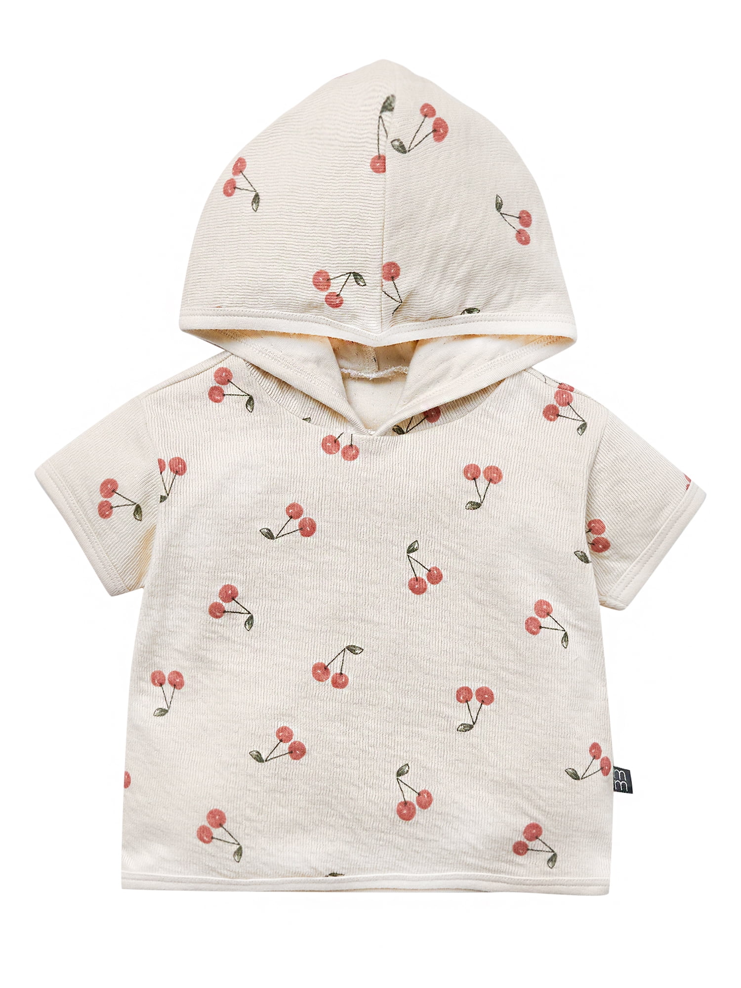 Modern Moments Organic Baby Hooded Short Sleeve Top, Sizes 0/3 to 24 ...