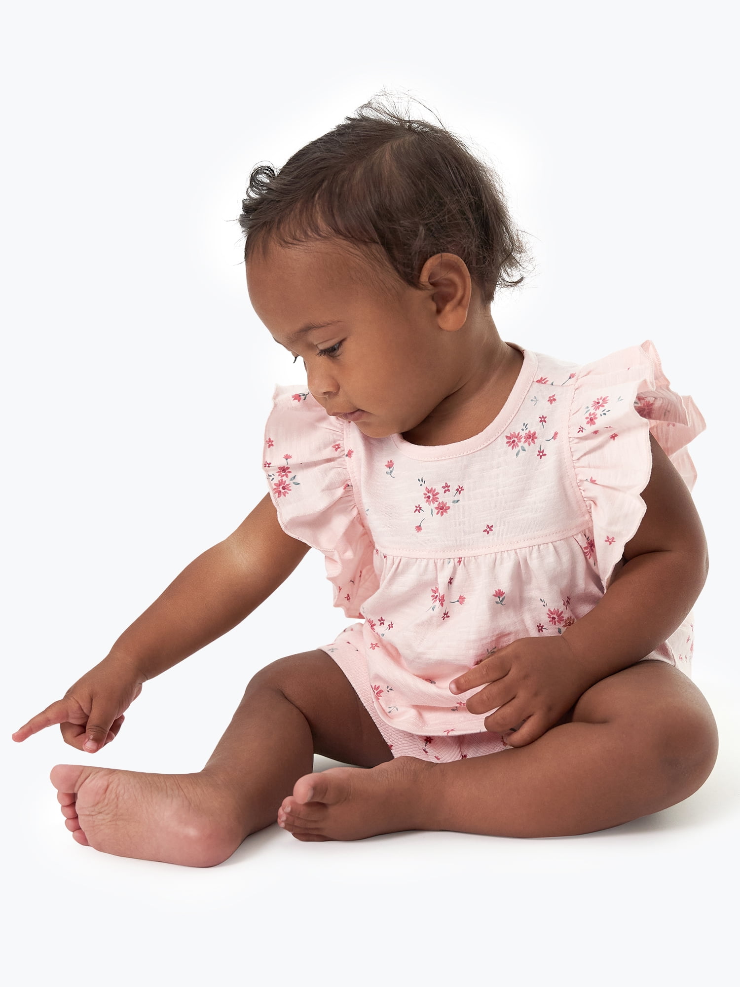Modern Moments by Gerber Baby Neutral Organic Ruffled Sleeve Top, Sizes ...