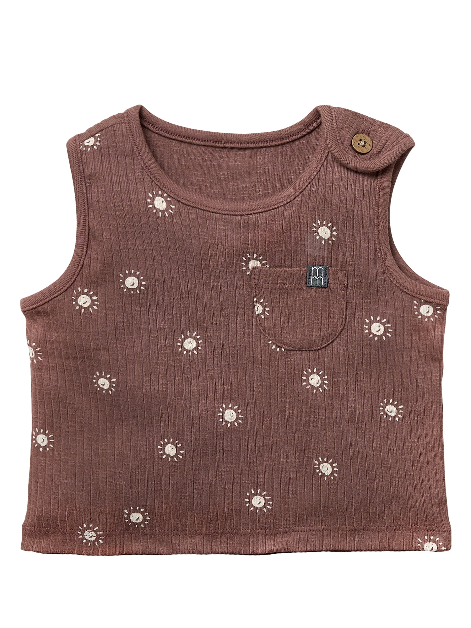 Modern Moments by Gerber Baby Neutral Organic Tank Top With Pocket ...