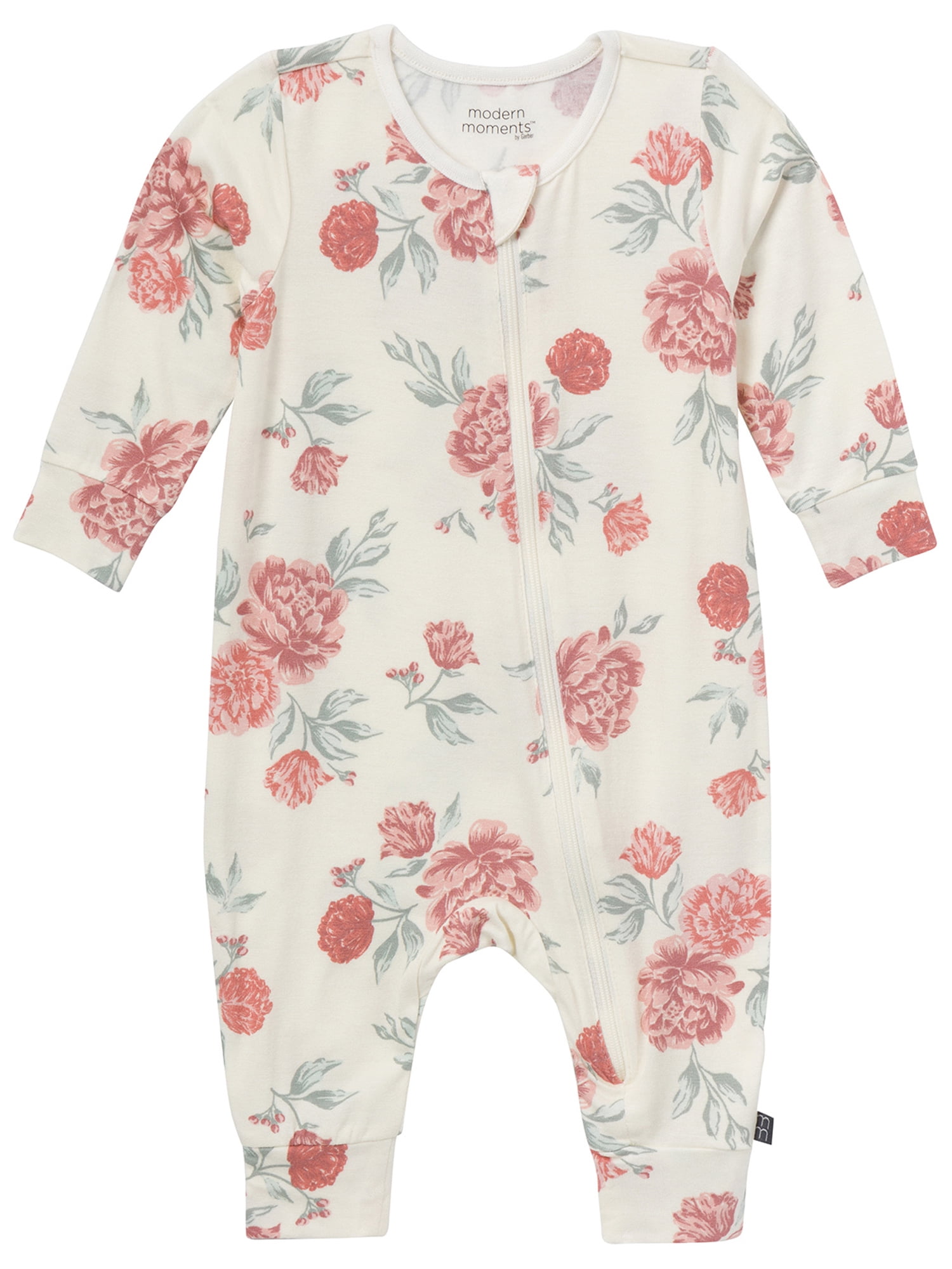 Modern Moments by Gerber Baby Neutral S uper Soft Long Sleeve Coverall ...