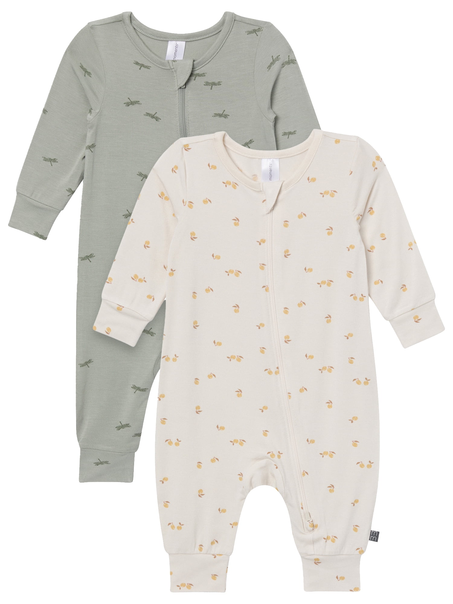 Modern Moments by Gerber Baby Neutral Super Soft Viscose Coveralls, 2 ...